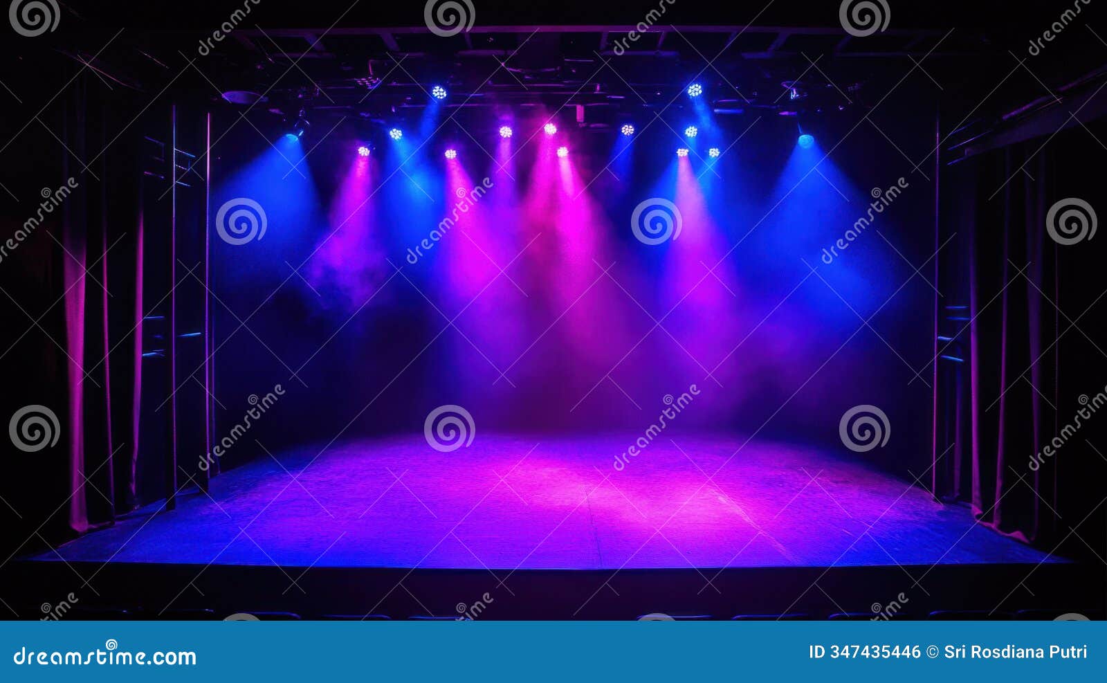 Stage Lighting, Illuminating the Performance Space with Vivid Colors ...
