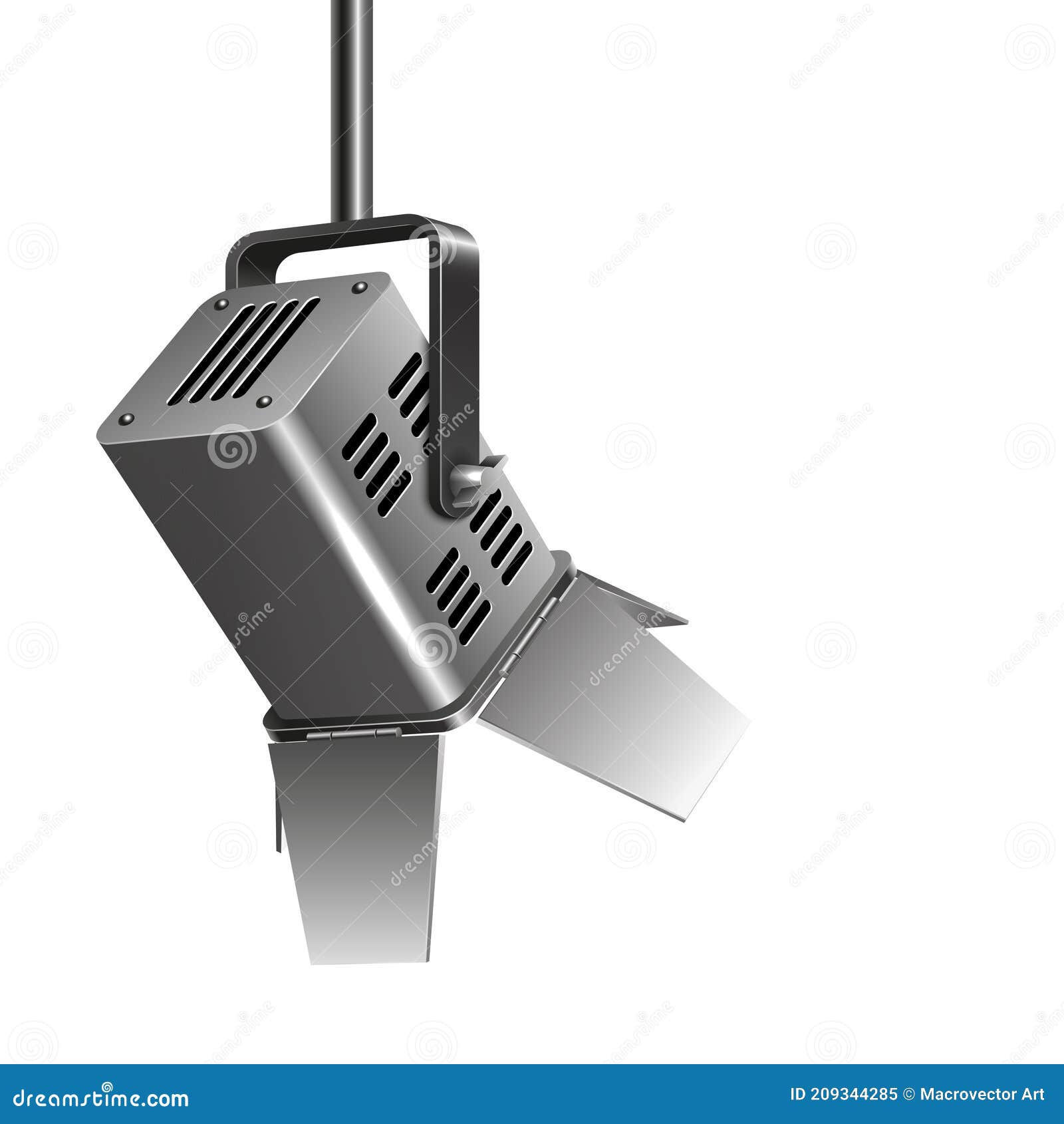 Stage Lighting Lamp Vector Design Illustration Stock Vector ...