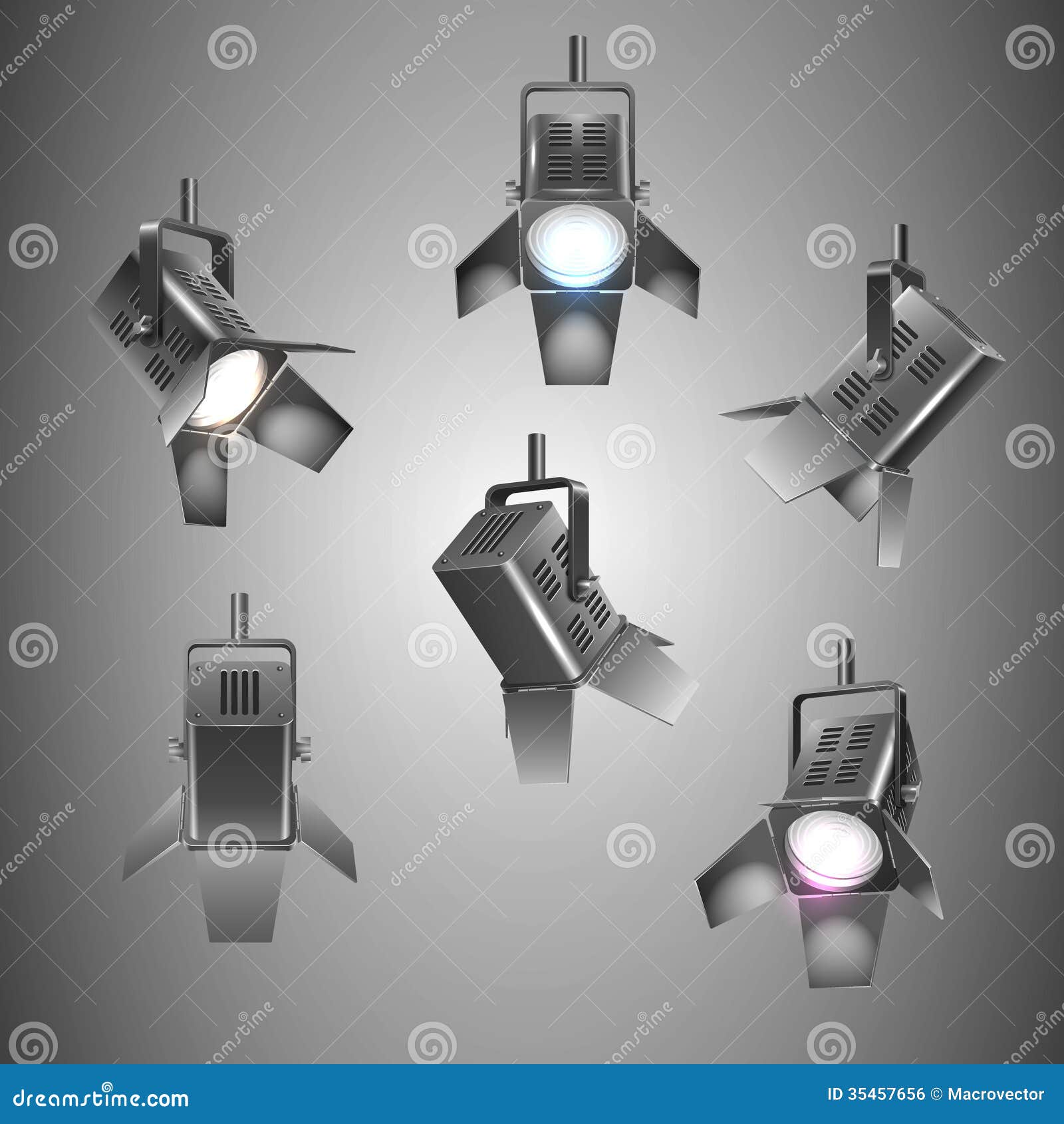 Stage lighting stock vector. Illustration of cover, scenic - 35457656