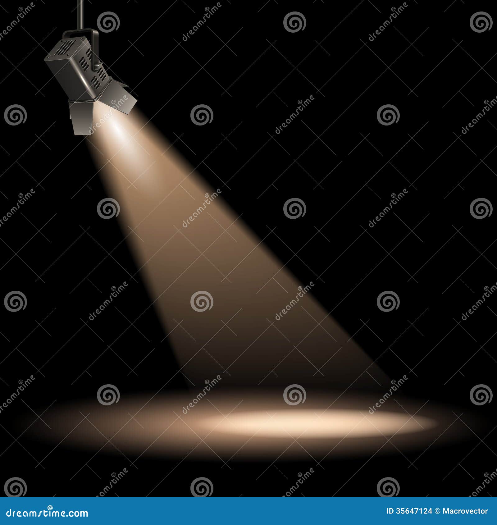 Stage lighting stock vector. Illustration of design, beam - 35647124