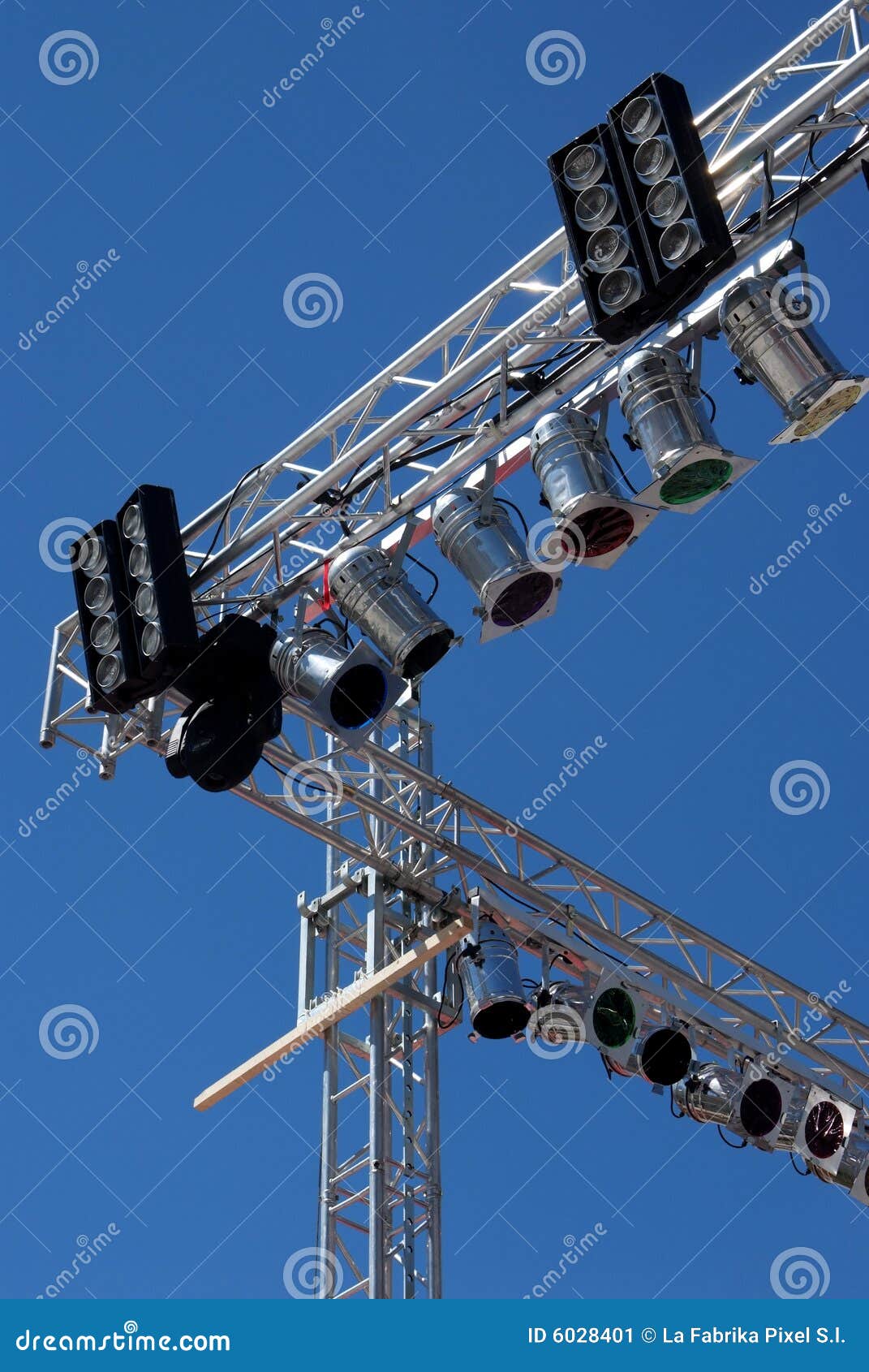 Stage lights stock image. Image of concert, lights, lamp - 6028401