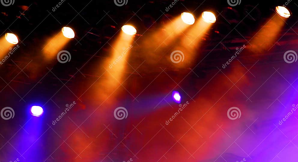 Stage Lights stock photo. Image of theatre, light, bulb - 6394744