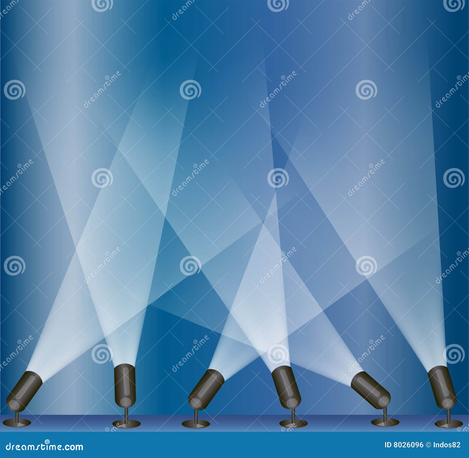 Stage lights stock vector. Illustration of decoration - 8026096