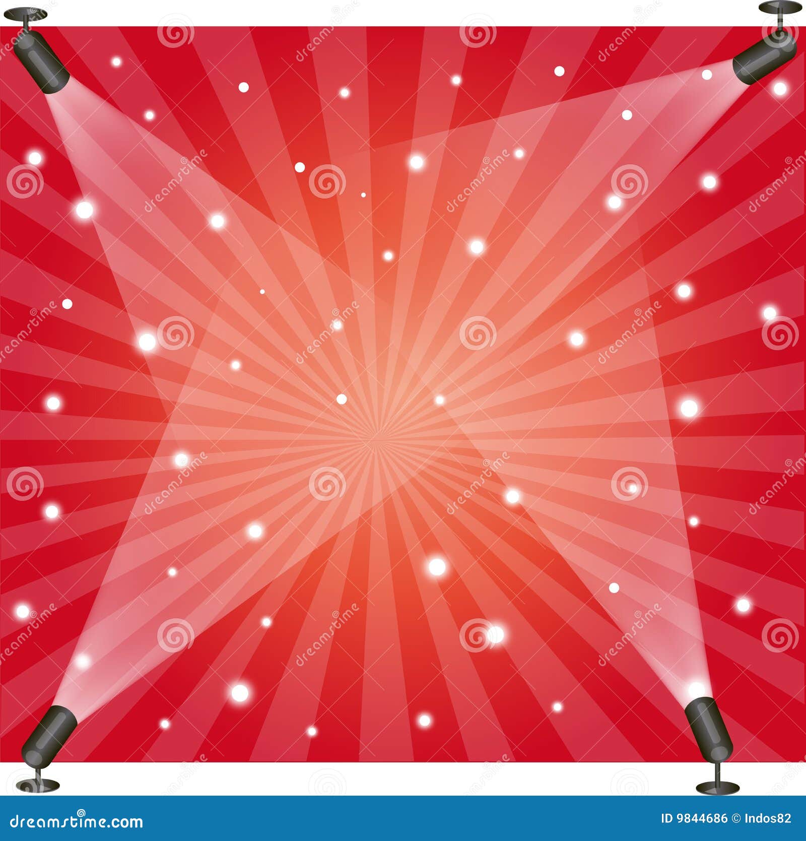 Stage lights stock vector. Illustration of decoration - 9844686