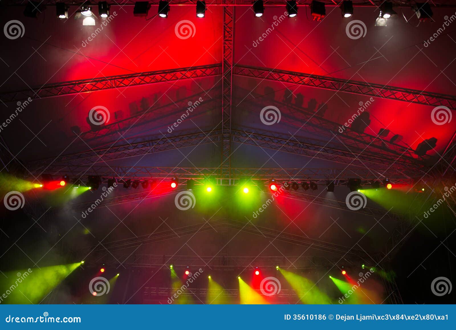 Stage lights stock photo. Image of lamp, electric, industry - 35610186