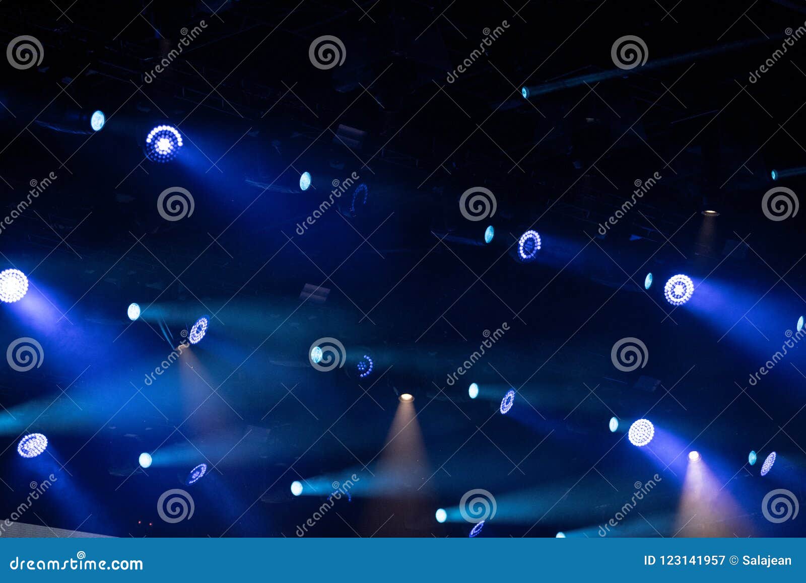 Stage lights background stock image. Image of blue, illuminated - 123141957