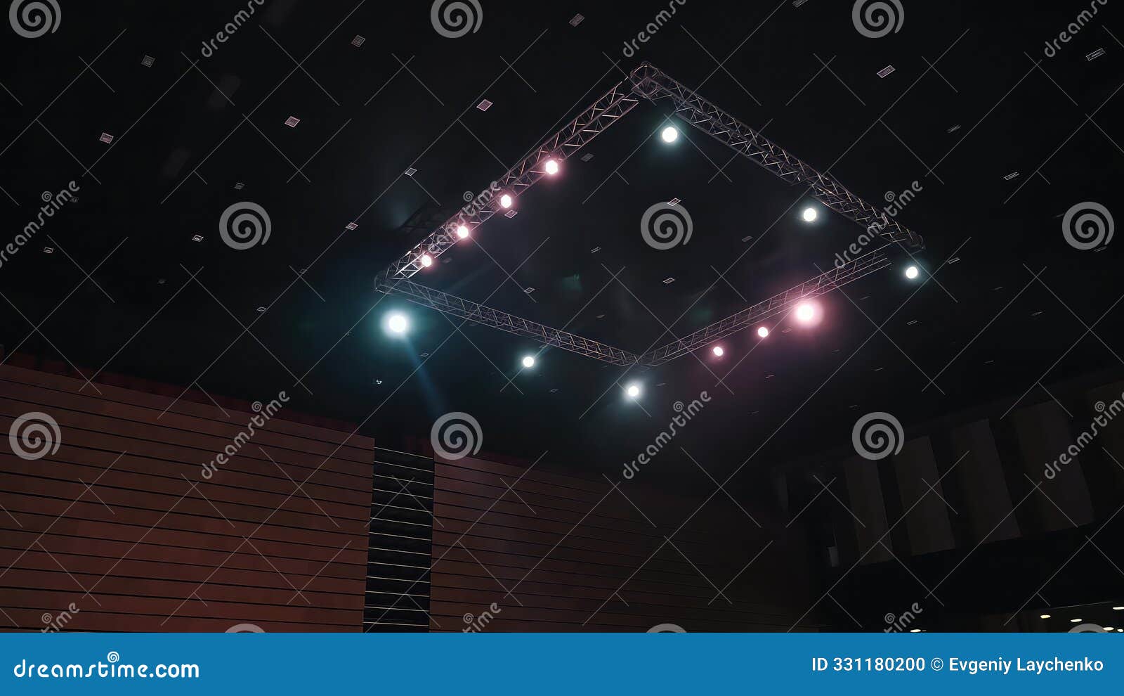 Stage Lights in the Concert Hall, Scenes, Flashing Wall Flashes of ...