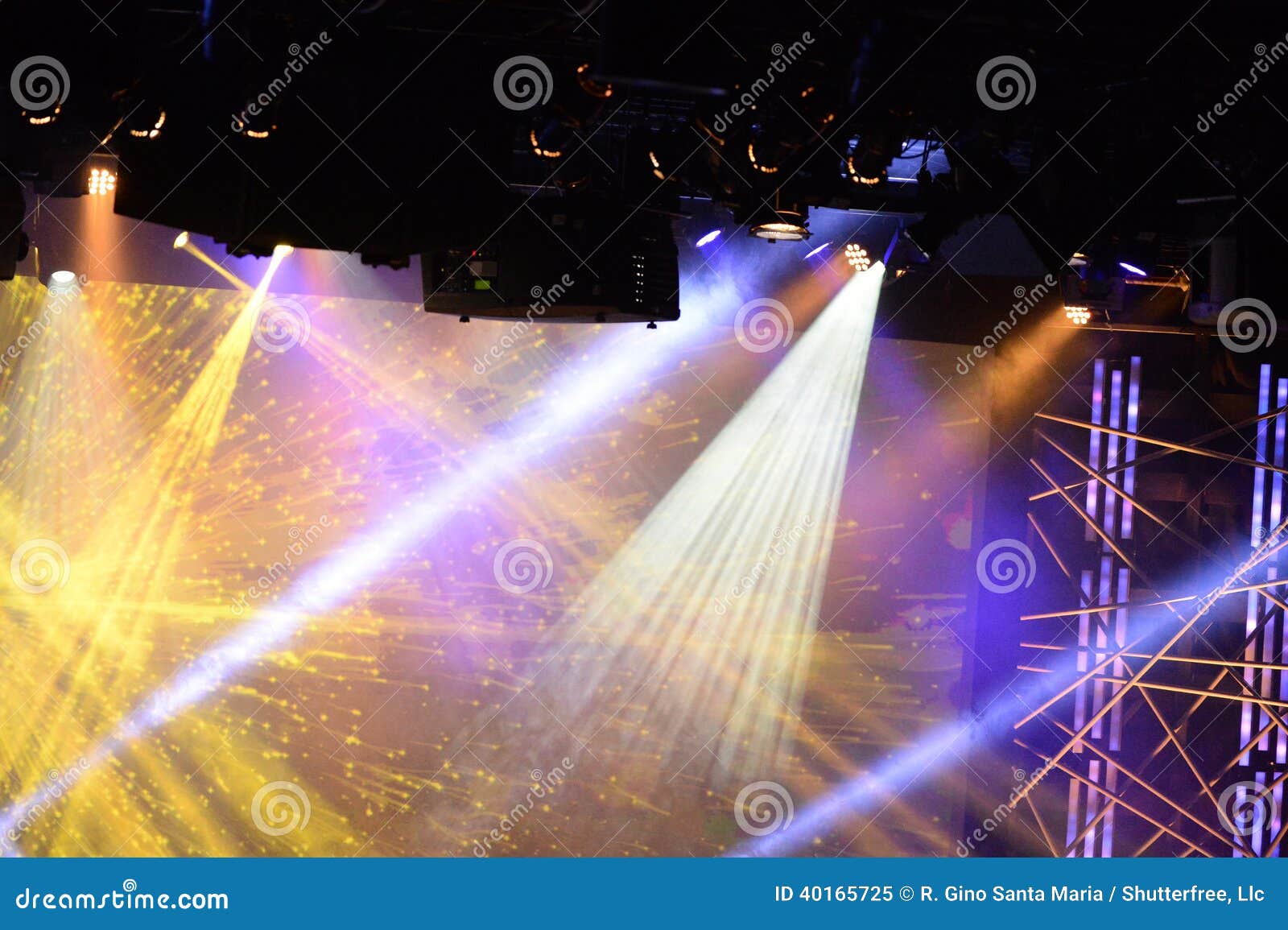 Stage Lights during Concert Stock Image - Image of event, beautiful ...