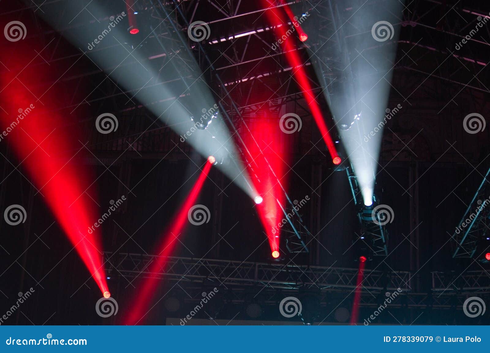 Stage Lights during a Concert Stock Image - Image of colorful ...