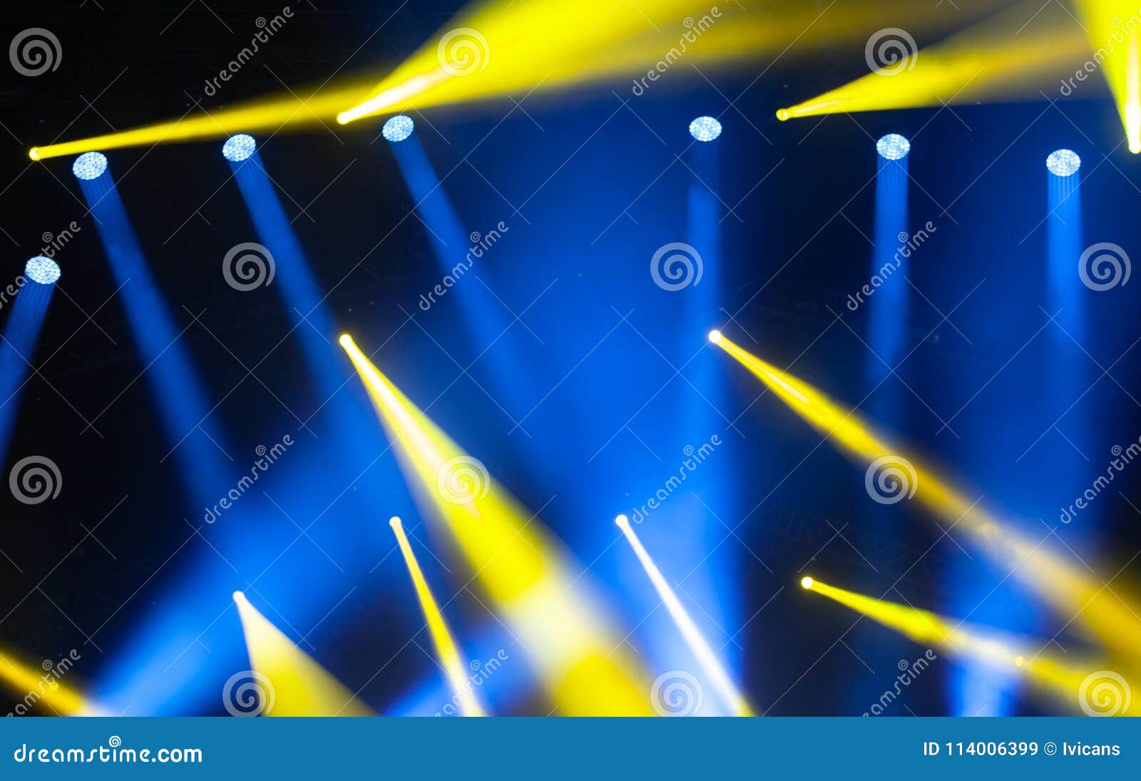Stage Lights on Concert. Lighting Equipment Stock Image - Image of ...