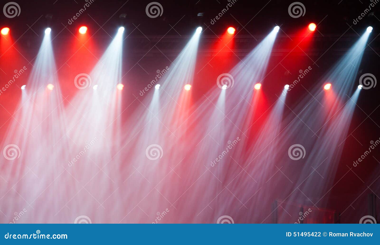 Stage lights on concert. stock photo. Image of long, burgundy - 51495422