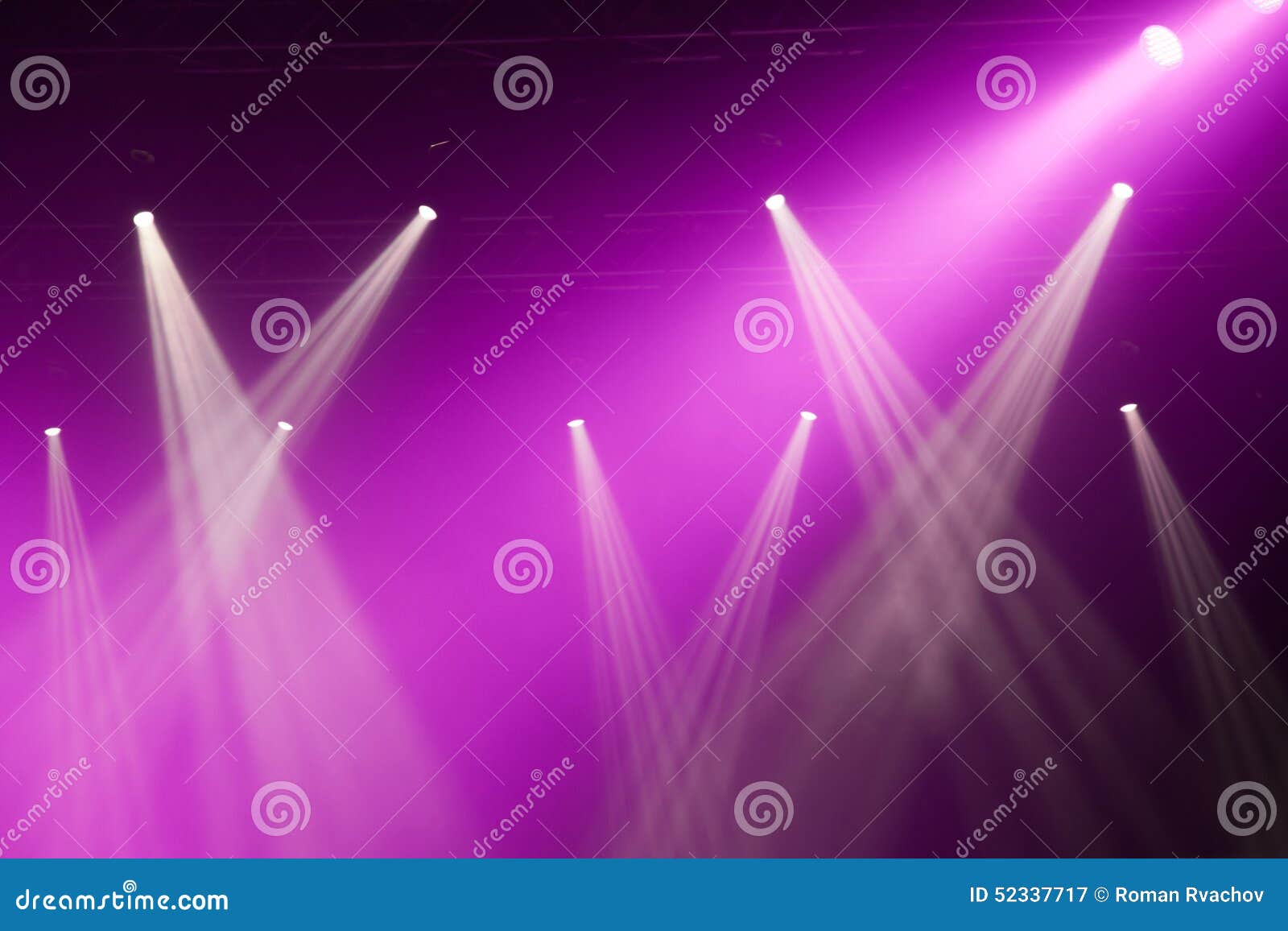 Stage lights on concert. stock image. Image of beam, color - 52337717