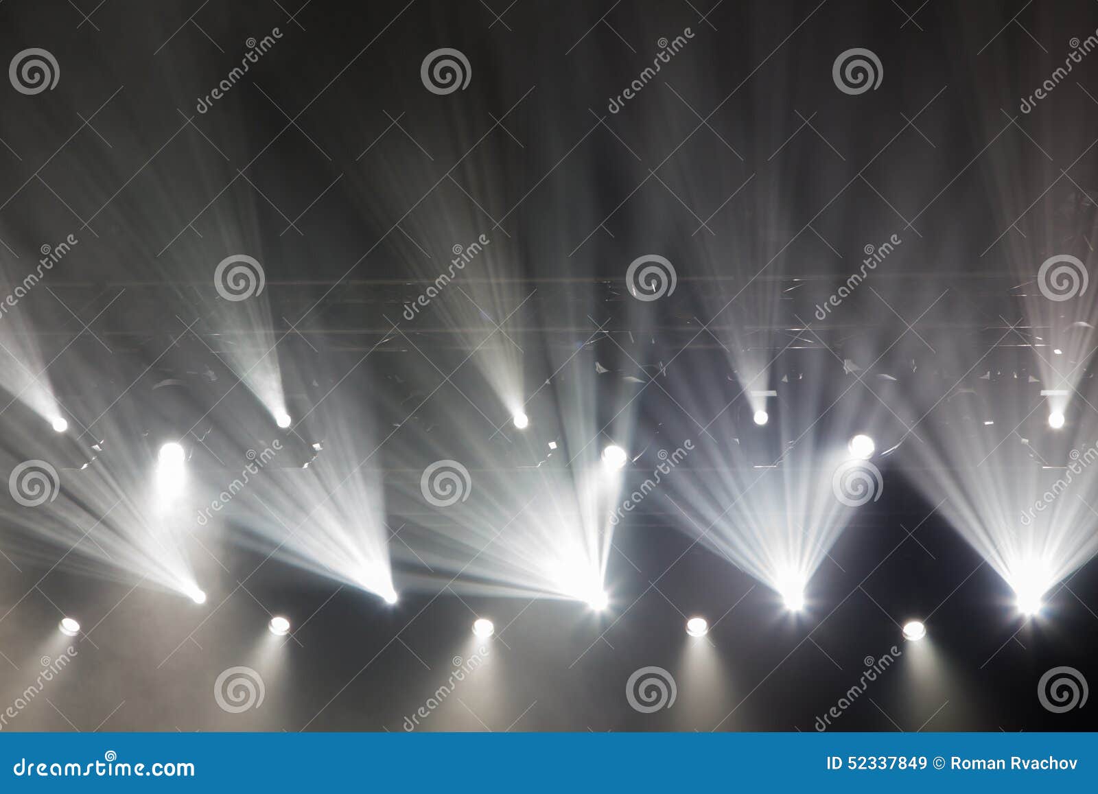 Stage lights on concert. stock image. Image of combined - 52337849