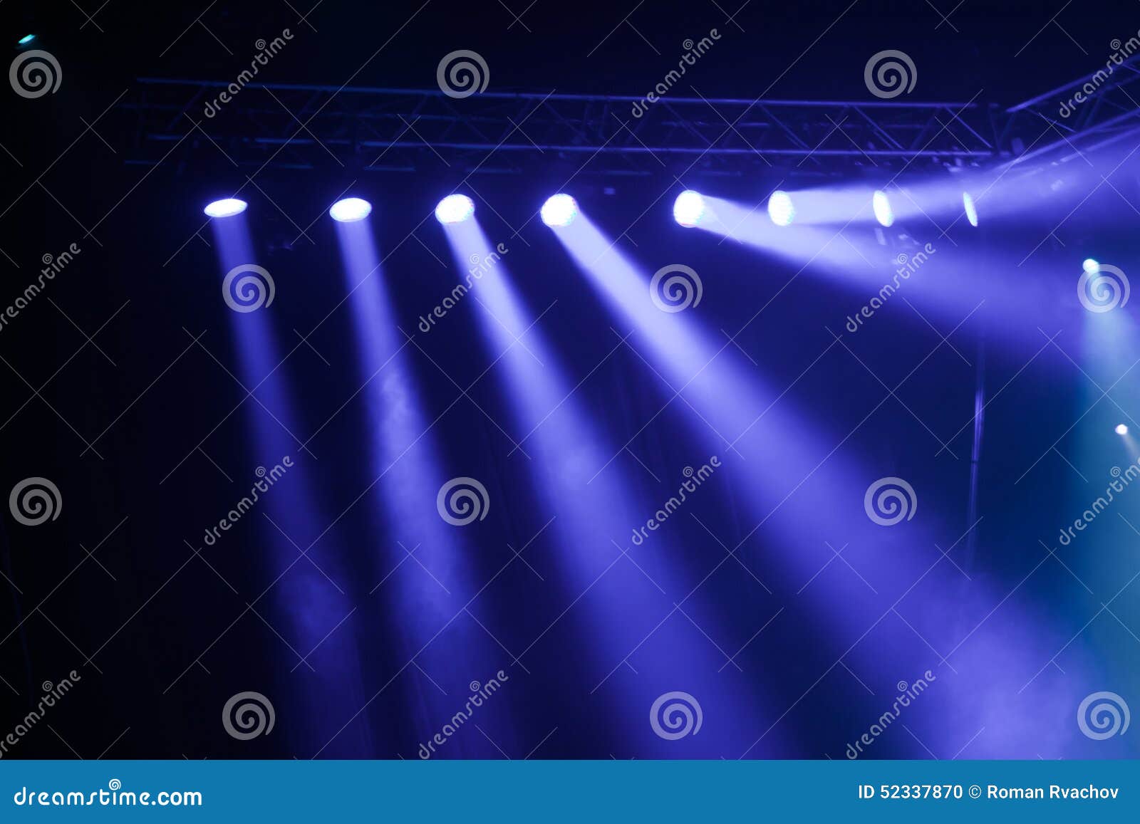 Stage lights on concert. stock photo. Image of bright - 52337870