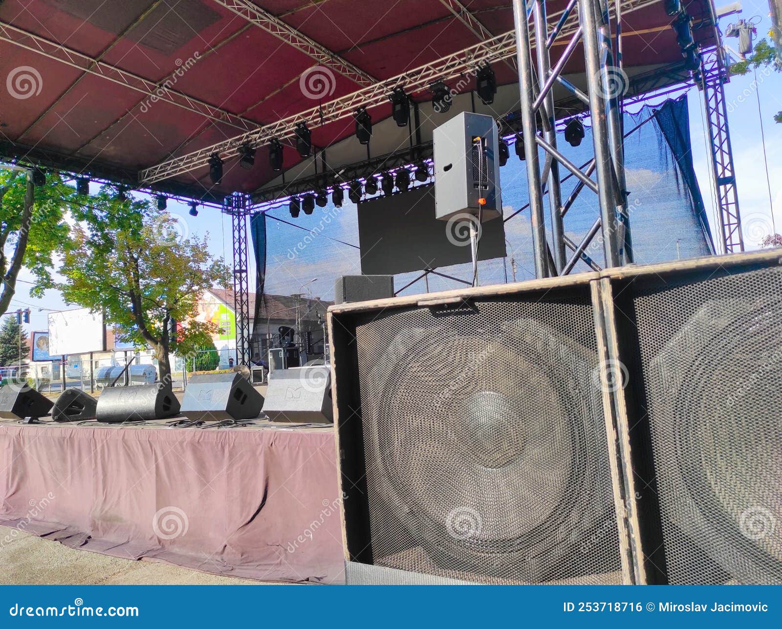 Stage Lights on a Console - Preparing for Concert Stock Photo - Image ...