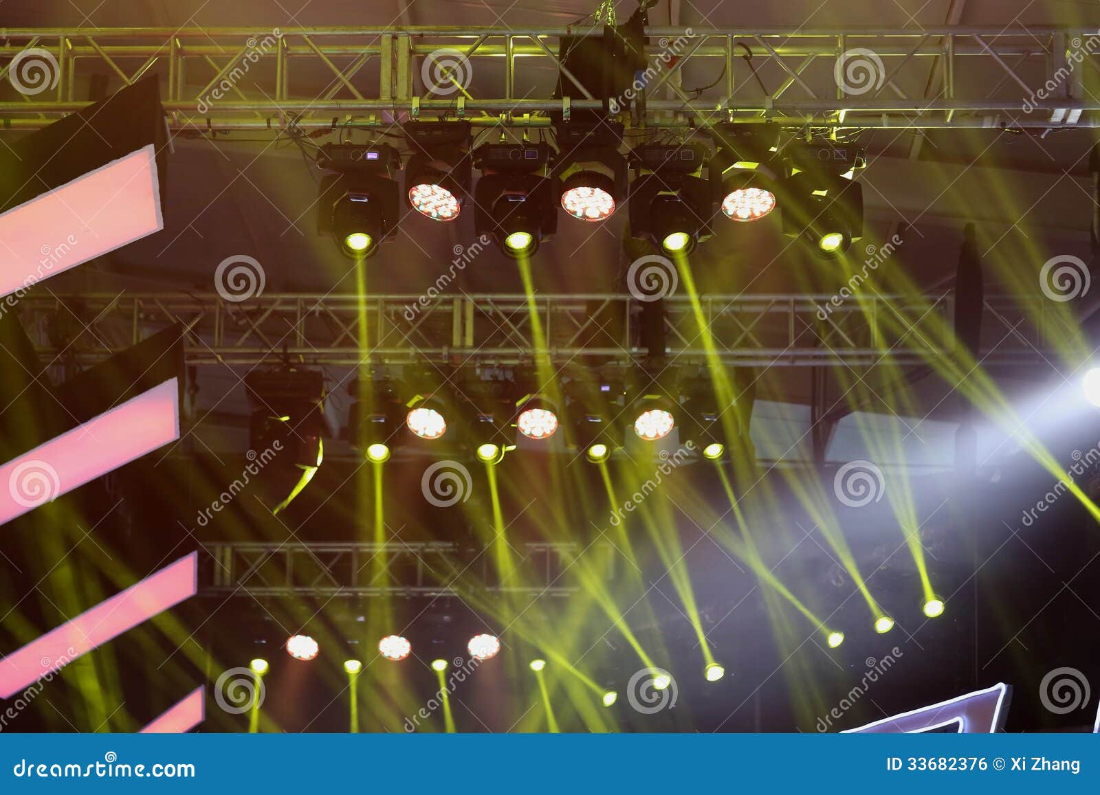 Stage Lights Illumination stock photo. Image of effect - 33682376