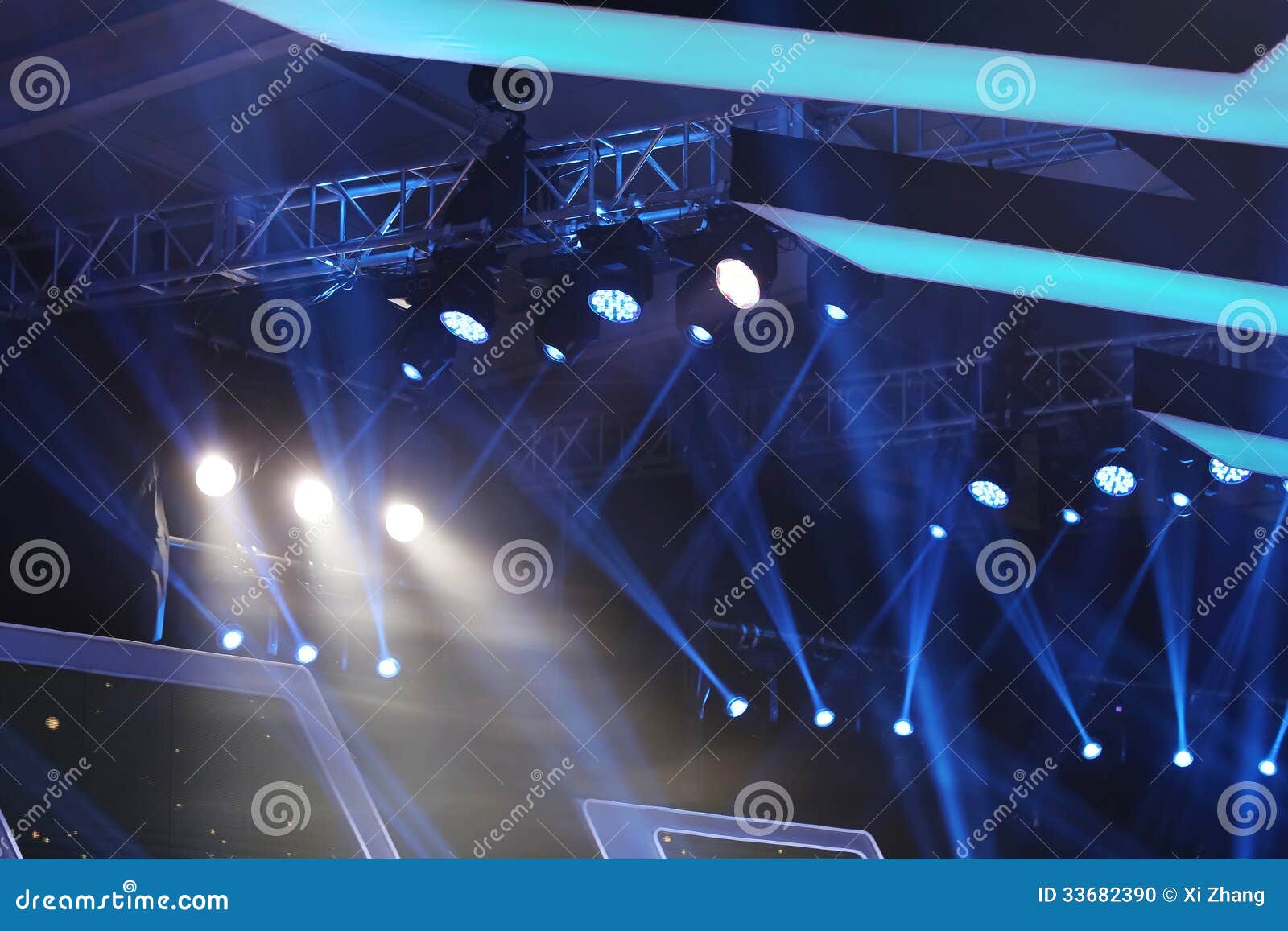 Stage Lights Illumination stock photo. Image of concert - 33682390
