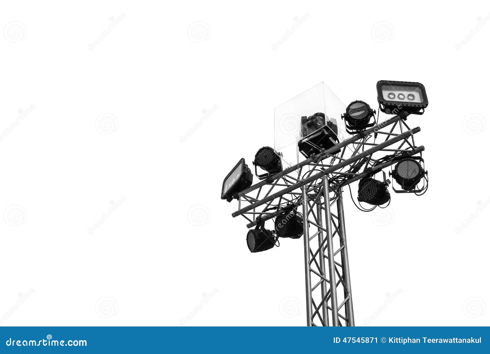 Stage lights isolated stock image. Image of black, background - 47545871