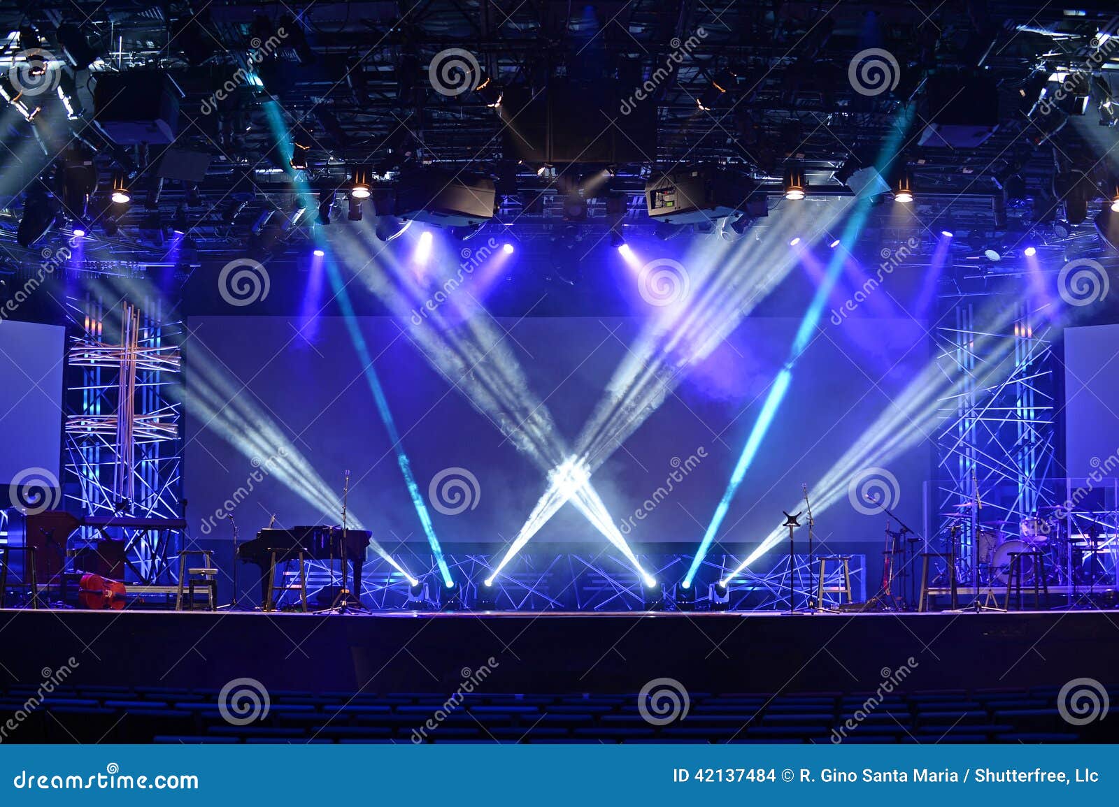 Stage Lights stock photo. Image of lights, spotlight - 42137484