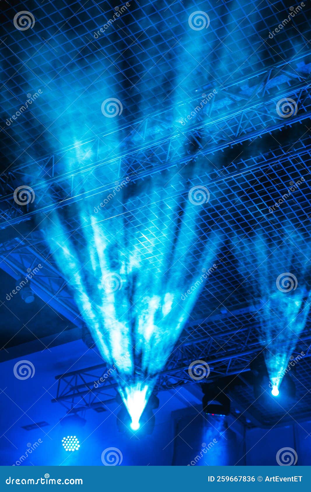 Stage Lights. Concert Light Stock Photo - Image of smoke, green: 259667836