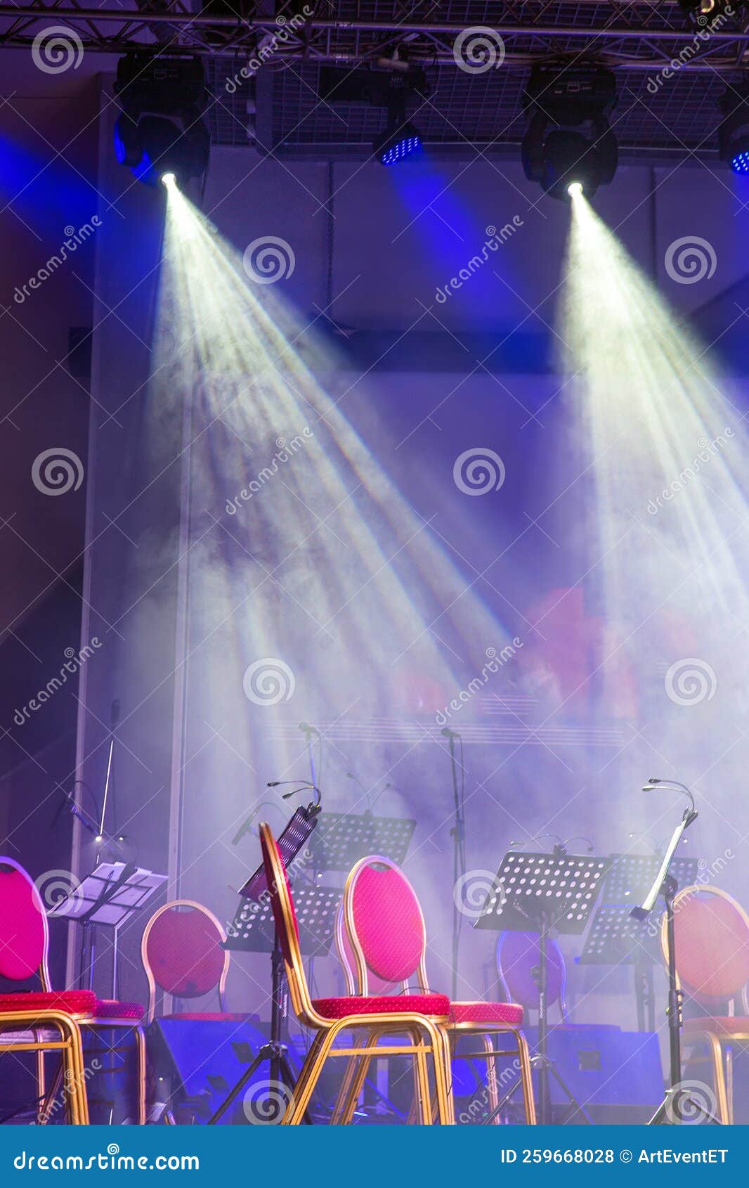 Stage Lights. Concert Light Stock Photo - Image of decoration, glow ...