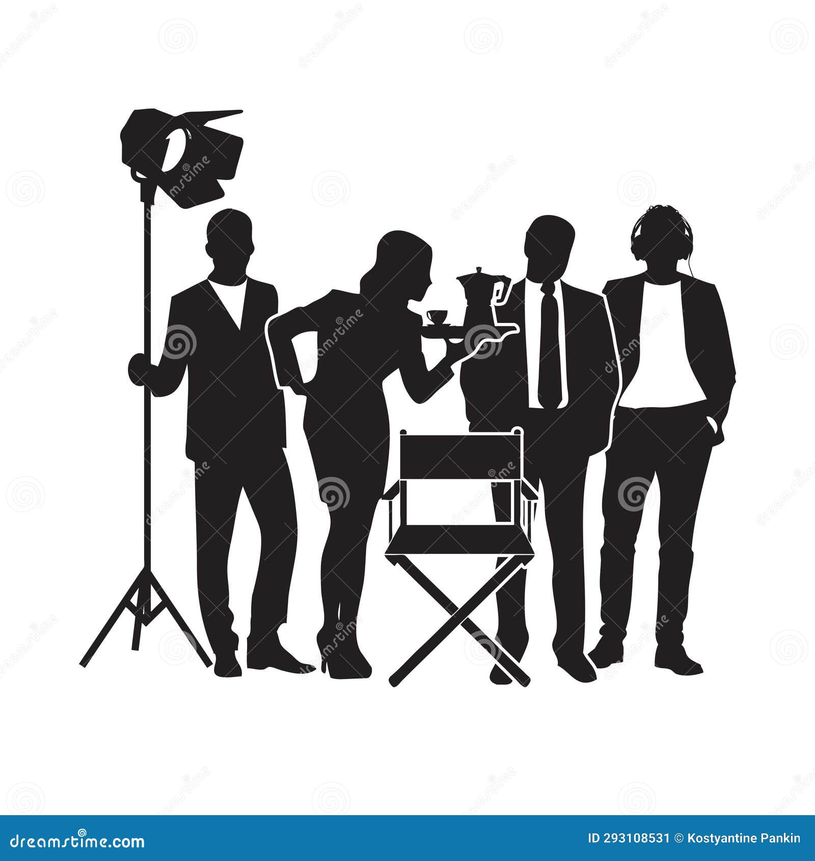Stage Management stock illustration. Illustration of stage - 293108531