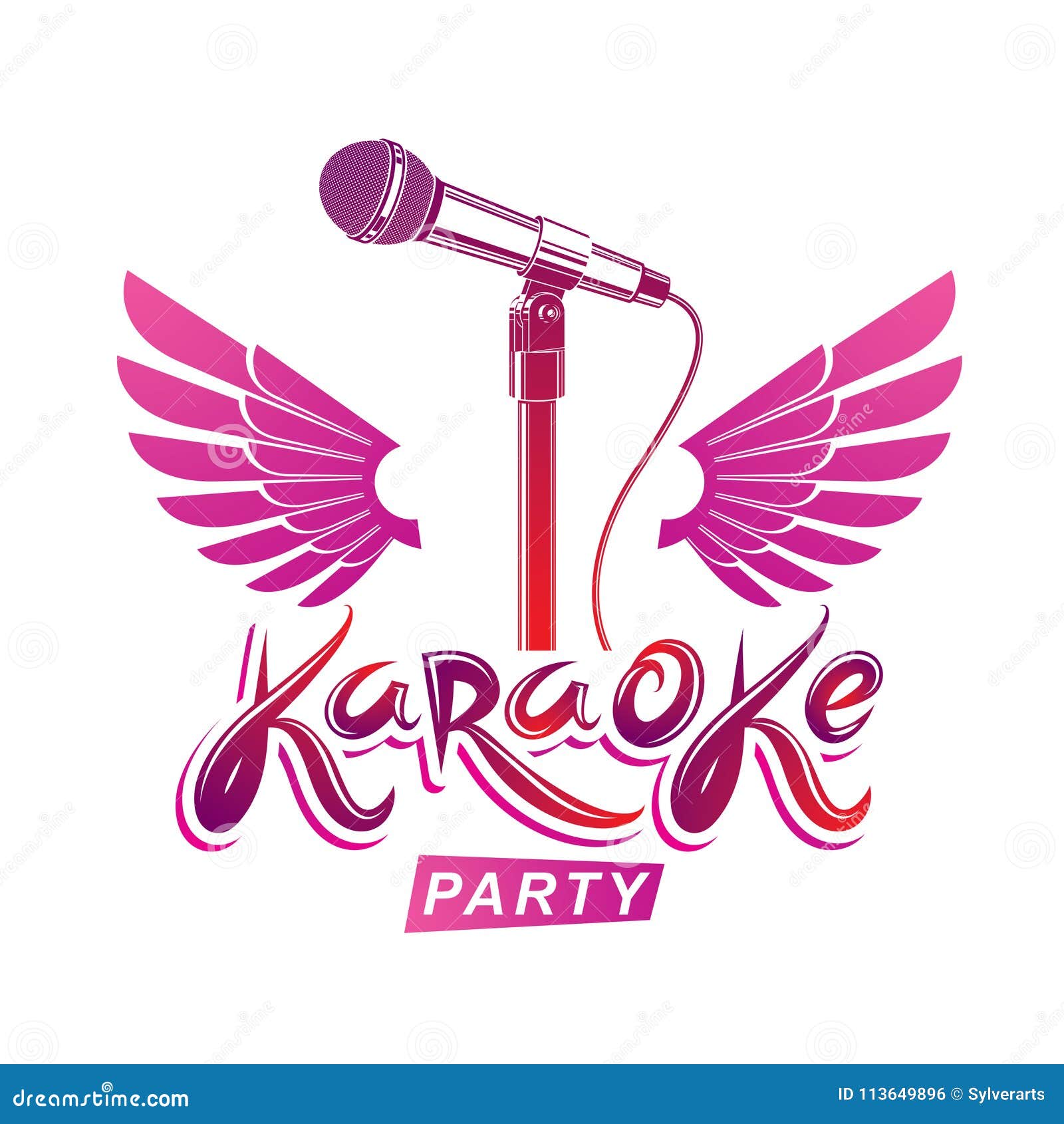 Stage Microphone Audio Equipment Created Using Bird Wings, Live Stock ...