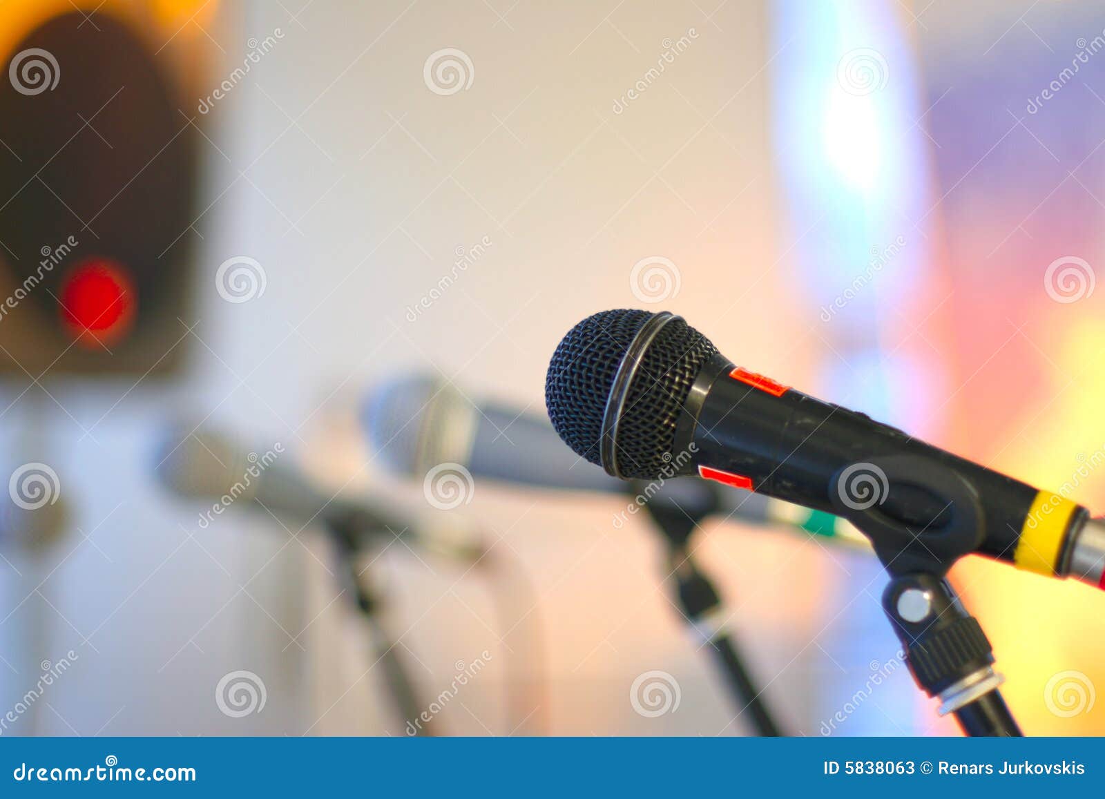 Stage mike stock image. Image of lecture, discuss, conference - 5838063