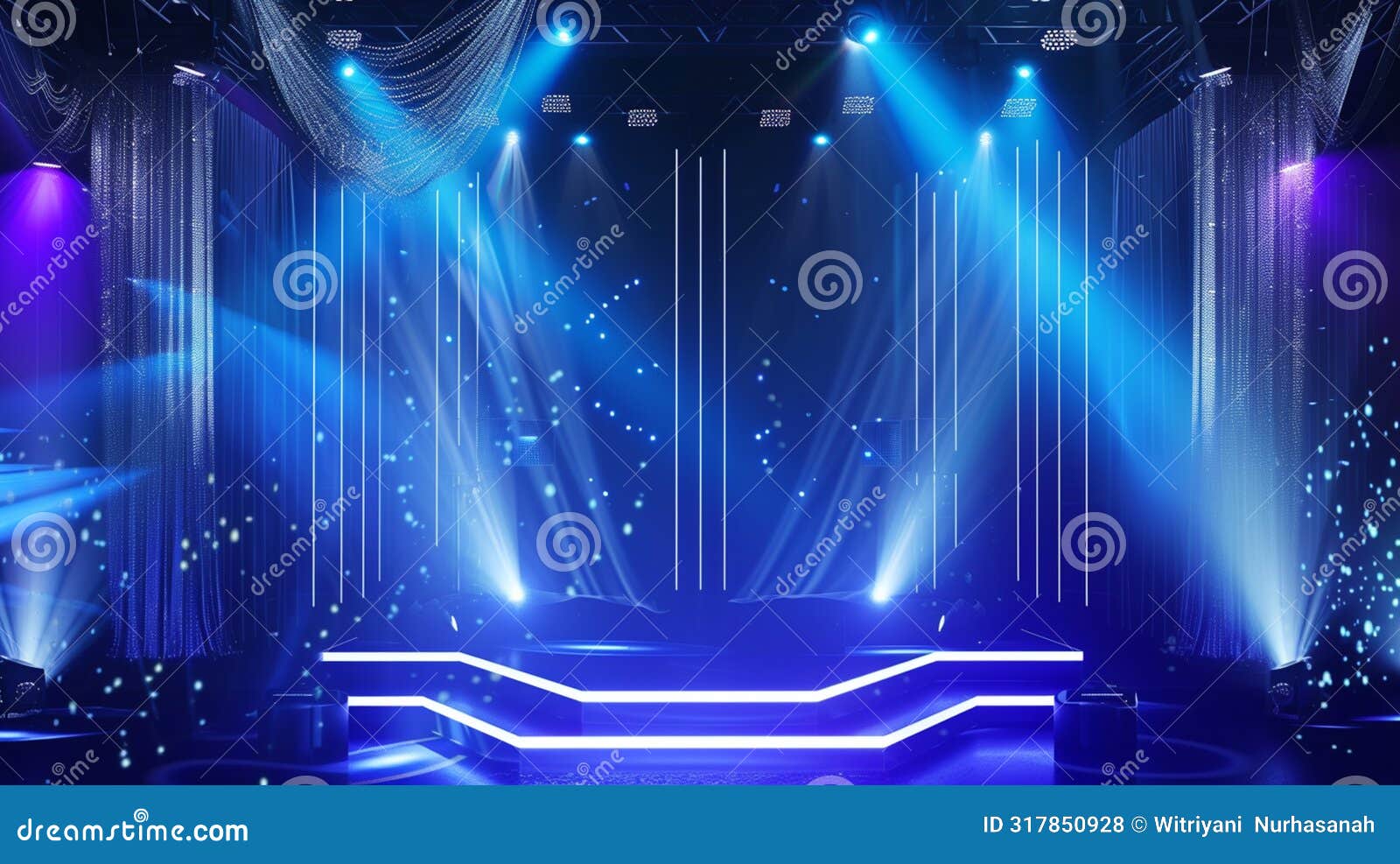 Stage Motion Visuals. Wedding Entertainment Night. Elegant Luxury Shine ...