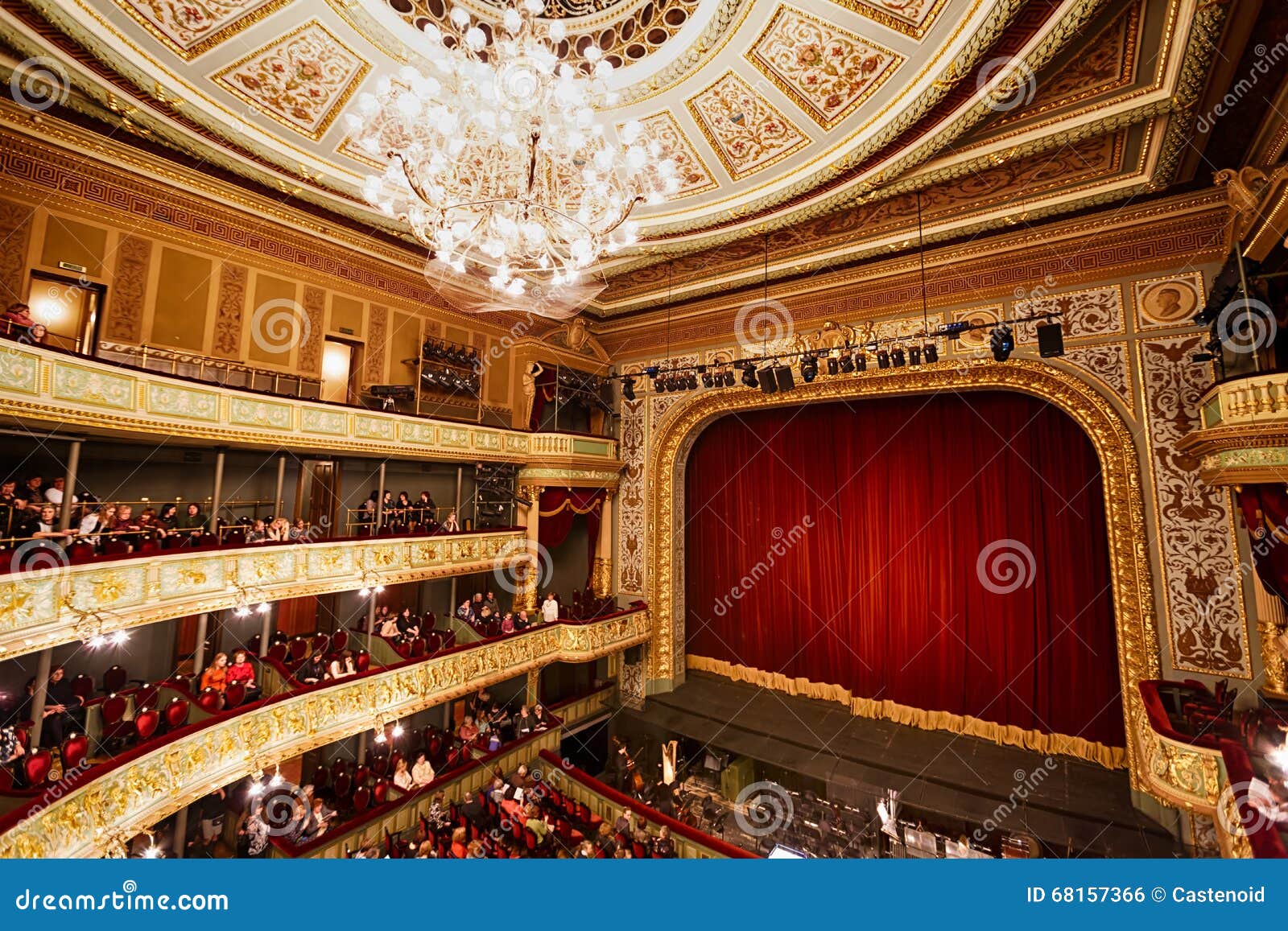 Stage of the Opera House in Riga Editorial Photo - Image of concert ...