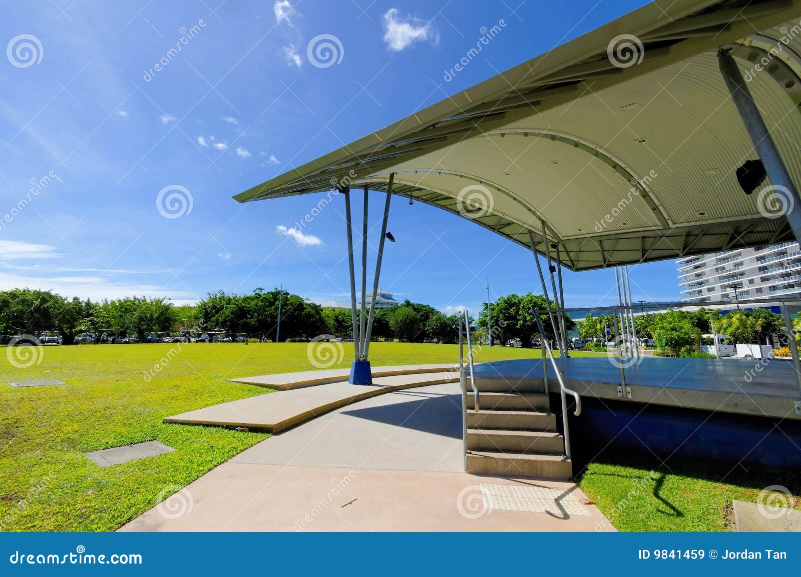 Stage in a park stock image. Image of entertainment, stage - 9841459