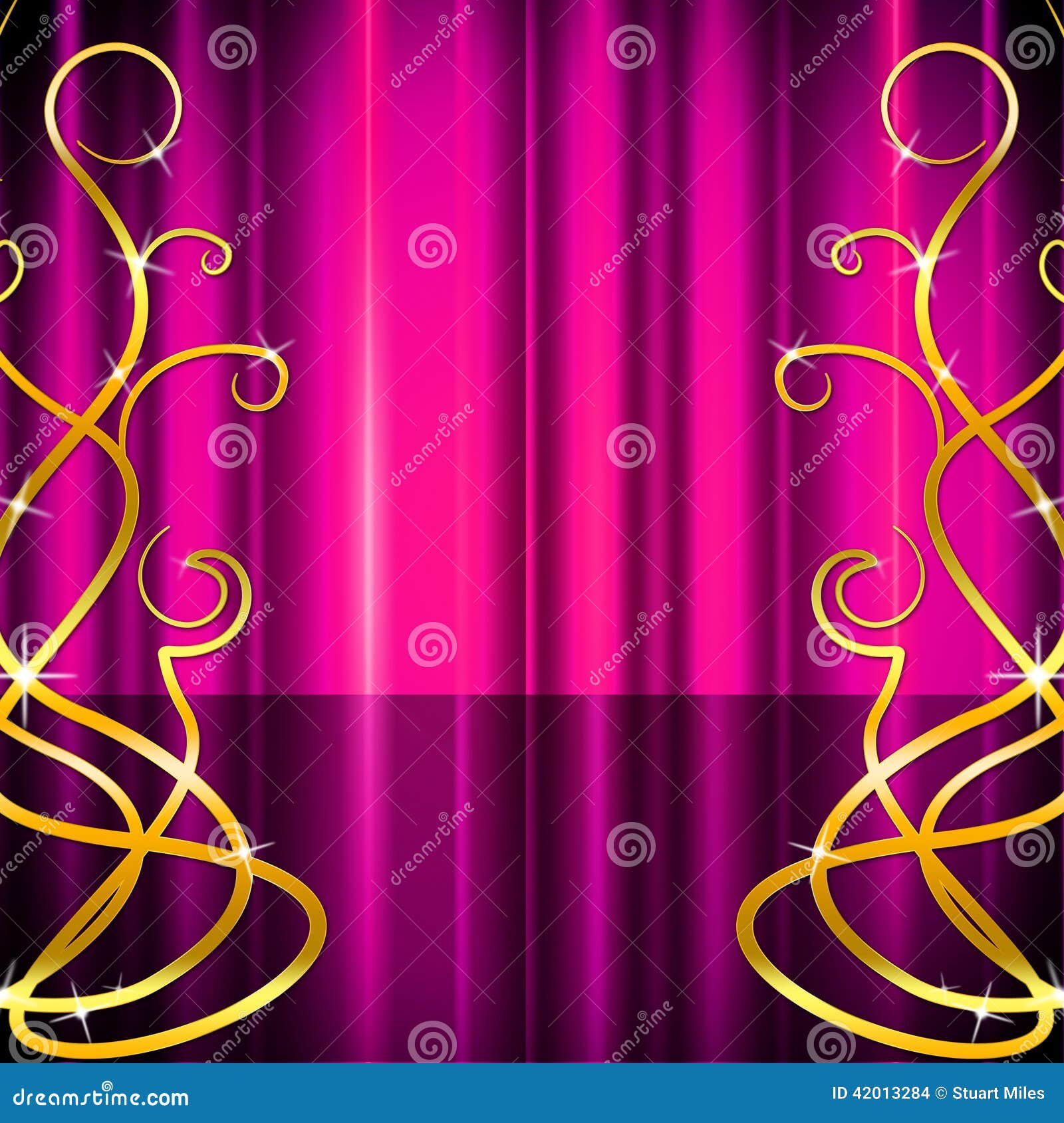 Stage Pattern Indicates Live Event and Abstract Stock Illustration ...