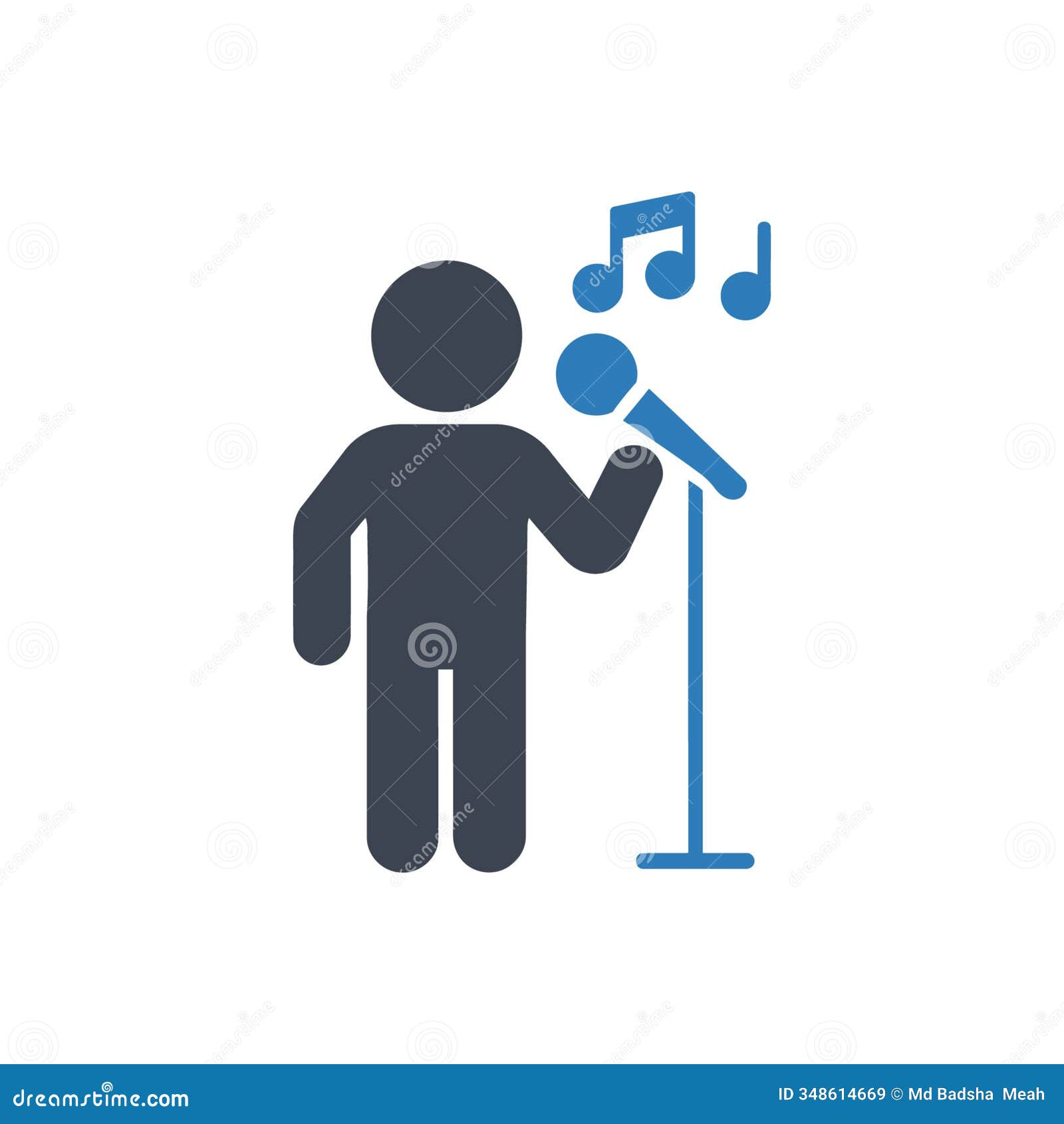 Stage And Performance, Featuring Symbols Like A Spotlight, Curtains ...