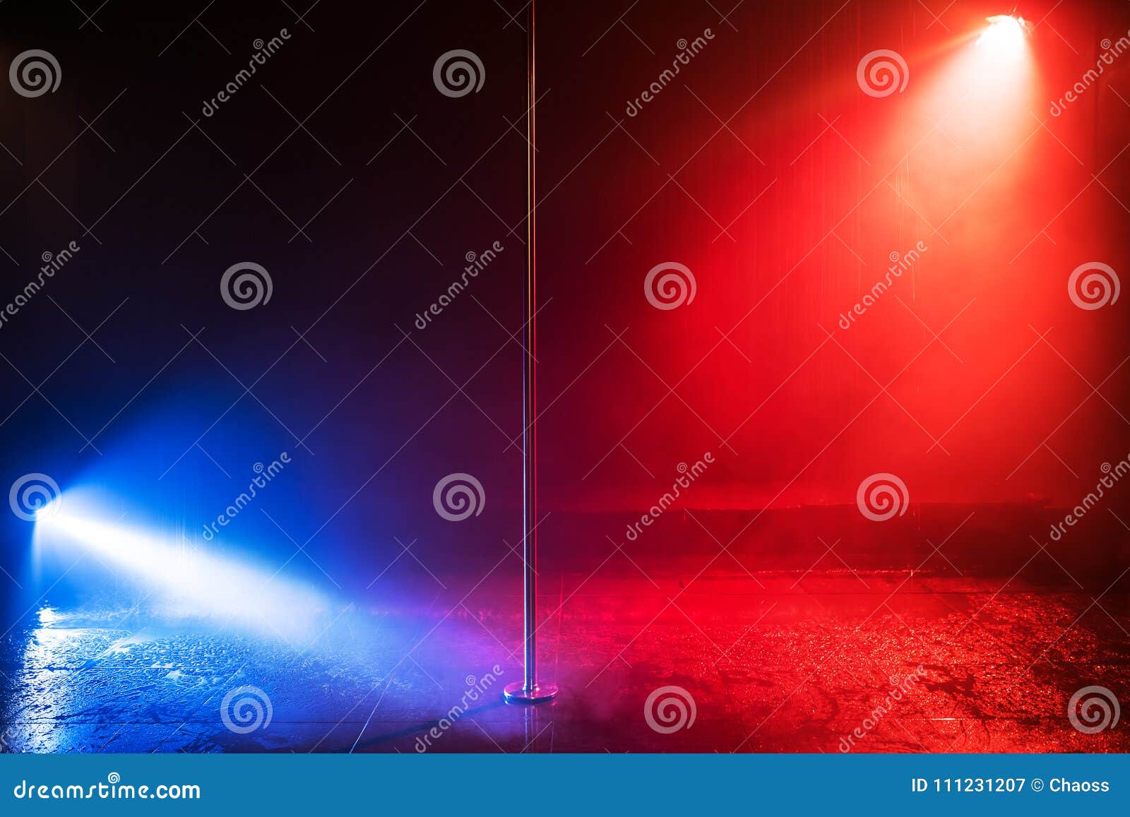 Stage with pole stock image. Image of concert, dark - 111231207