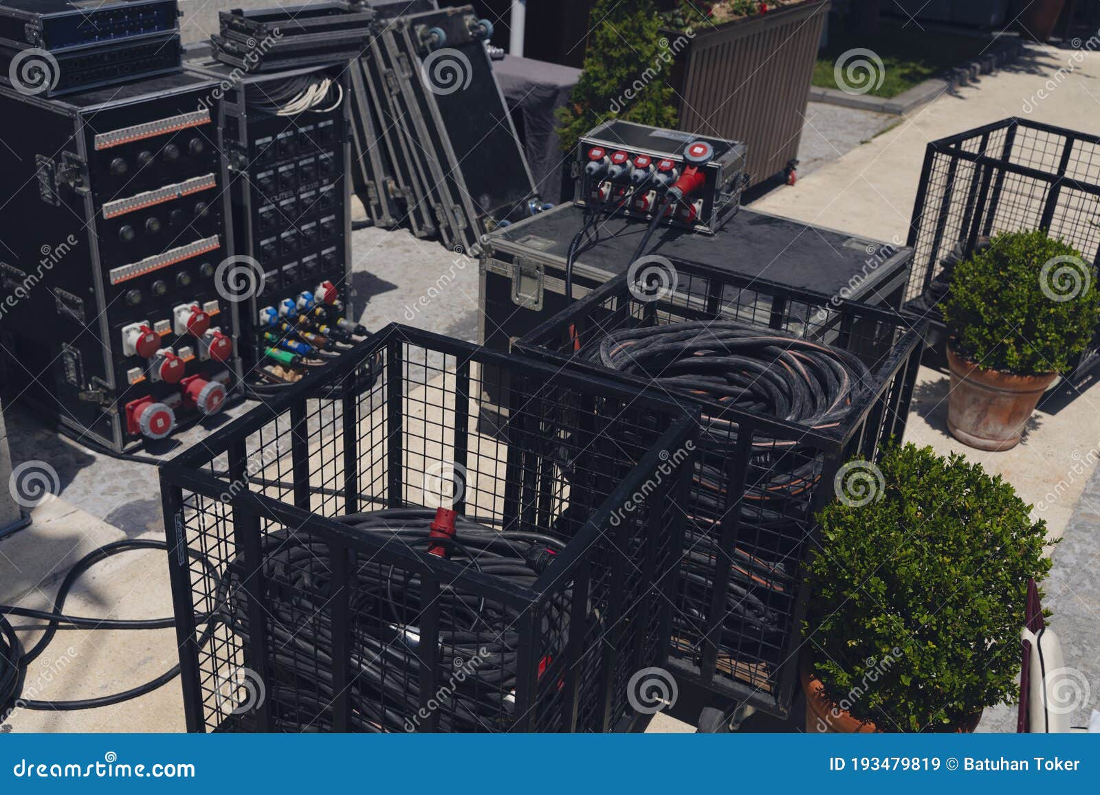 Stage Portable Device for Power Distribution and Power Switching Stock ...