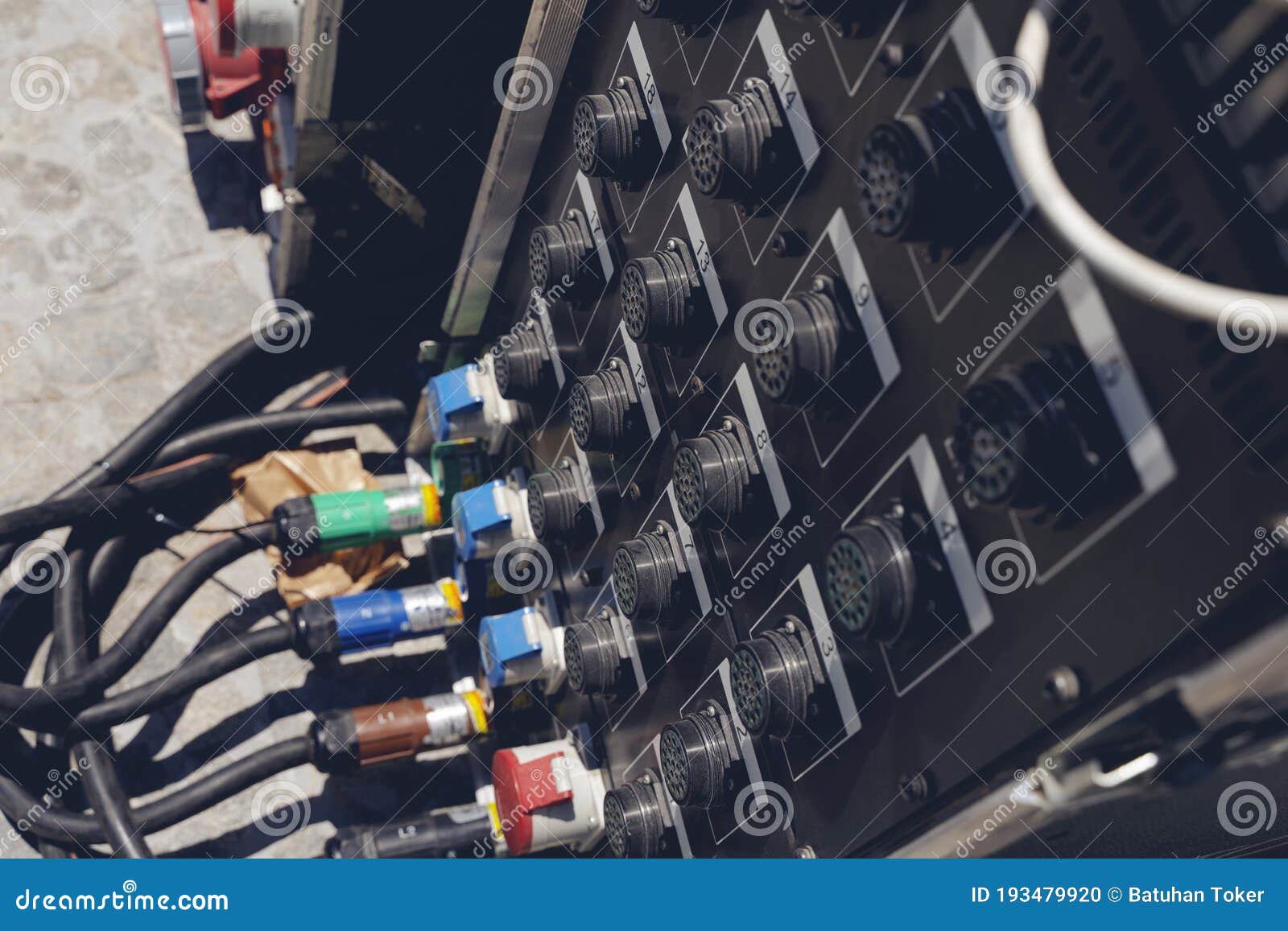 Stage Portable Device for Power Distribution and Power Switching Stock ...