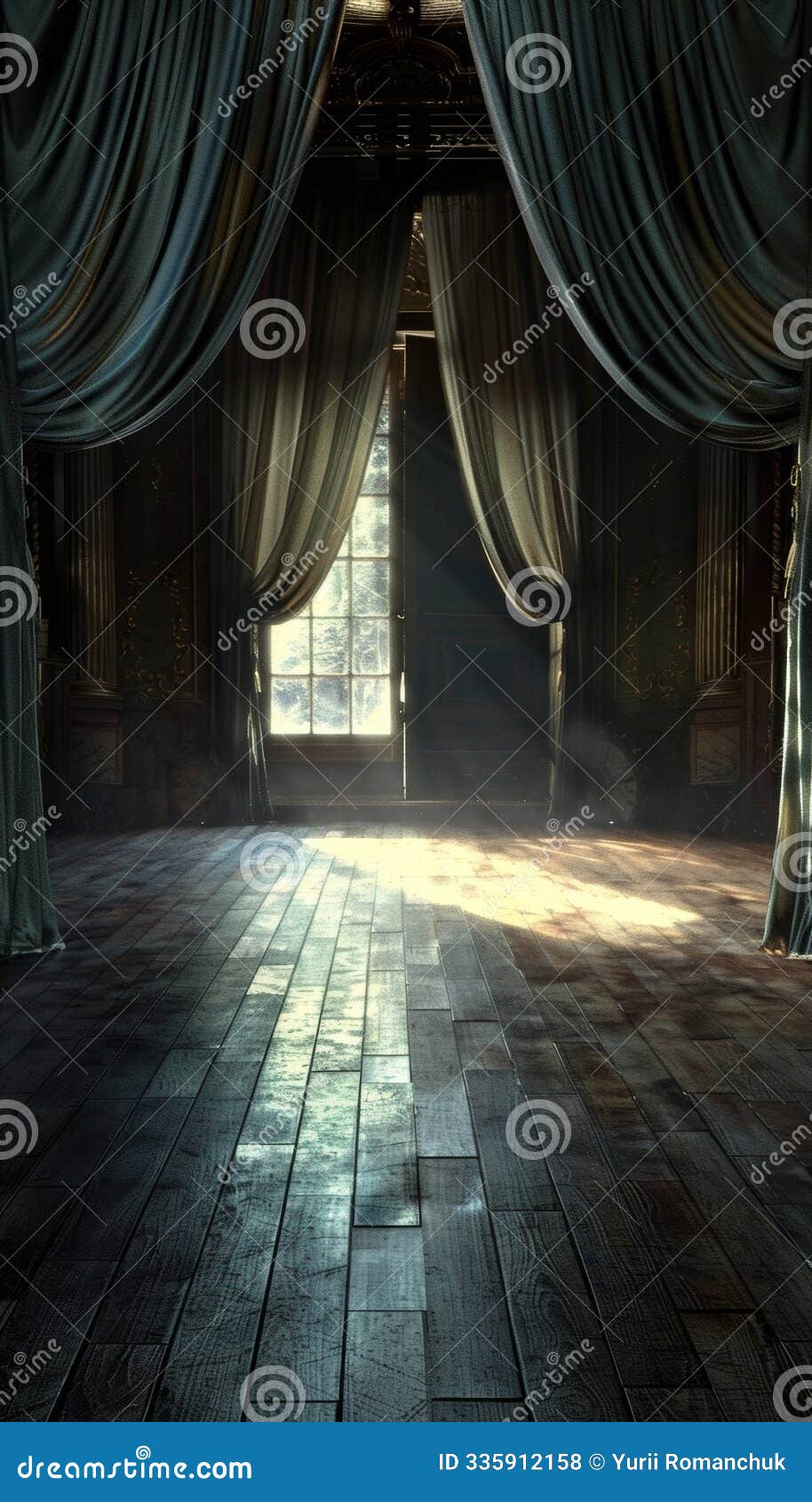 Empty Ballet Class Room, Dance Barre And Mirror, Studio Classical ...