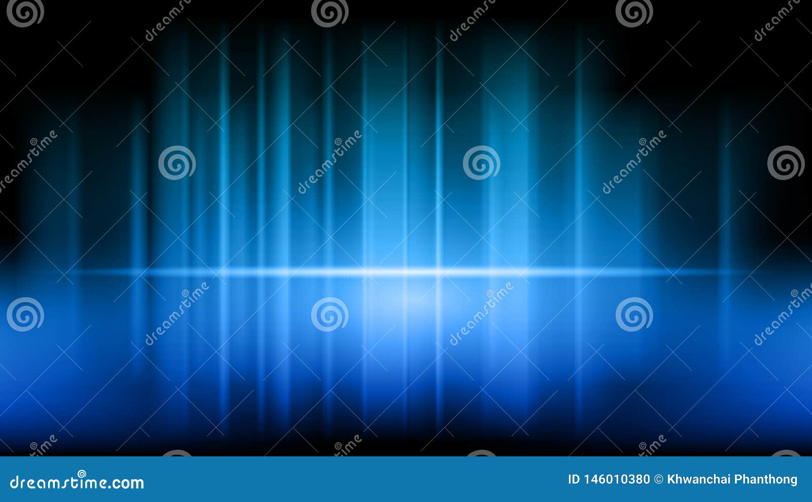 Stage and Presentation of Product on Blue Showroom Studio Background ...