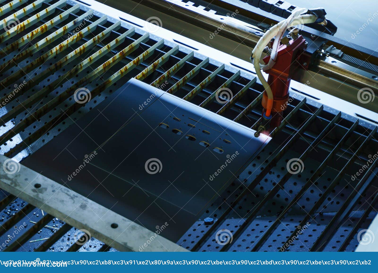 Automatic laser cutting stock photo. Image of bright - 130212072