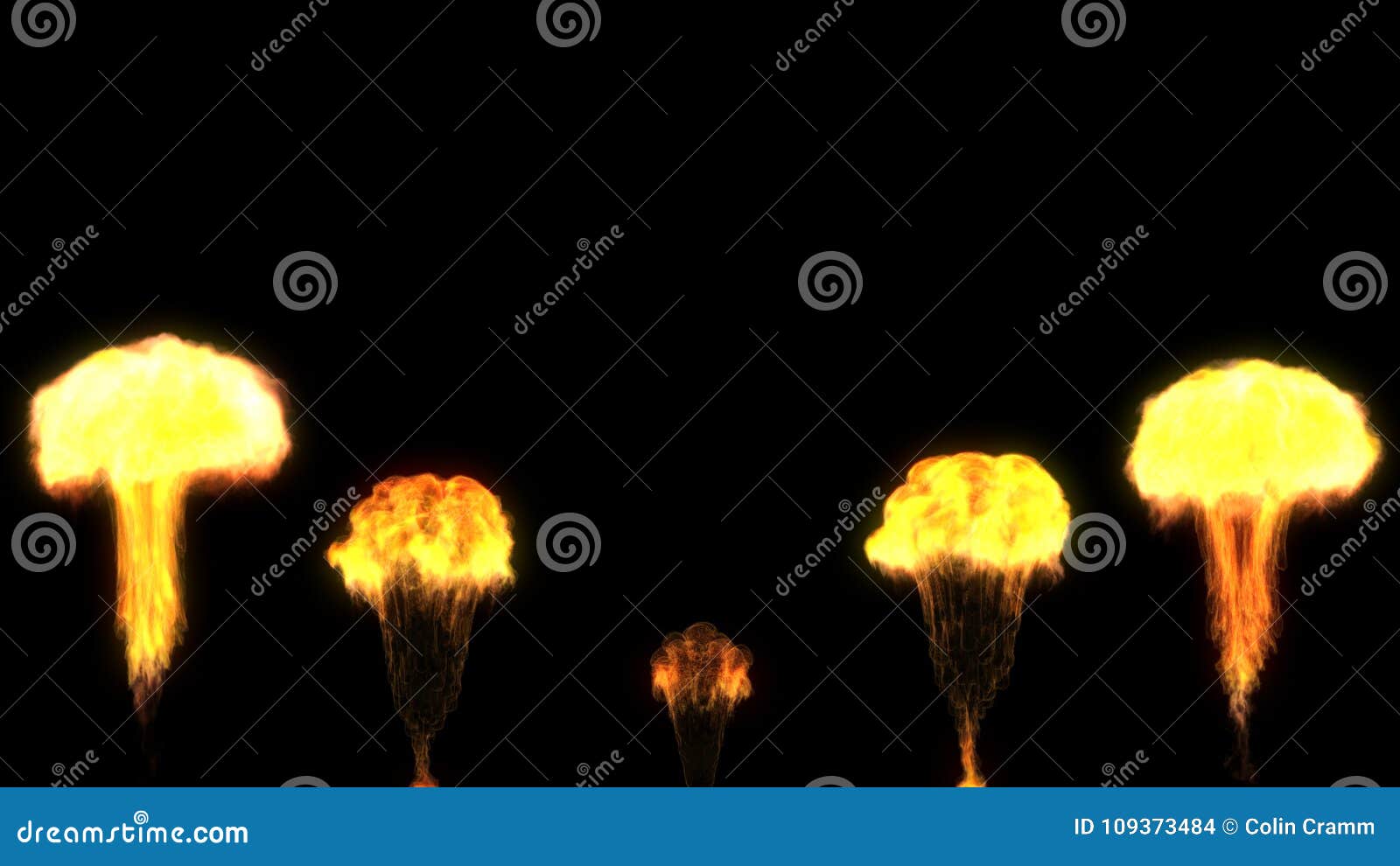 Stage Pyrotechnics Flames Shooting Up from the Bottom Stock Photo ...