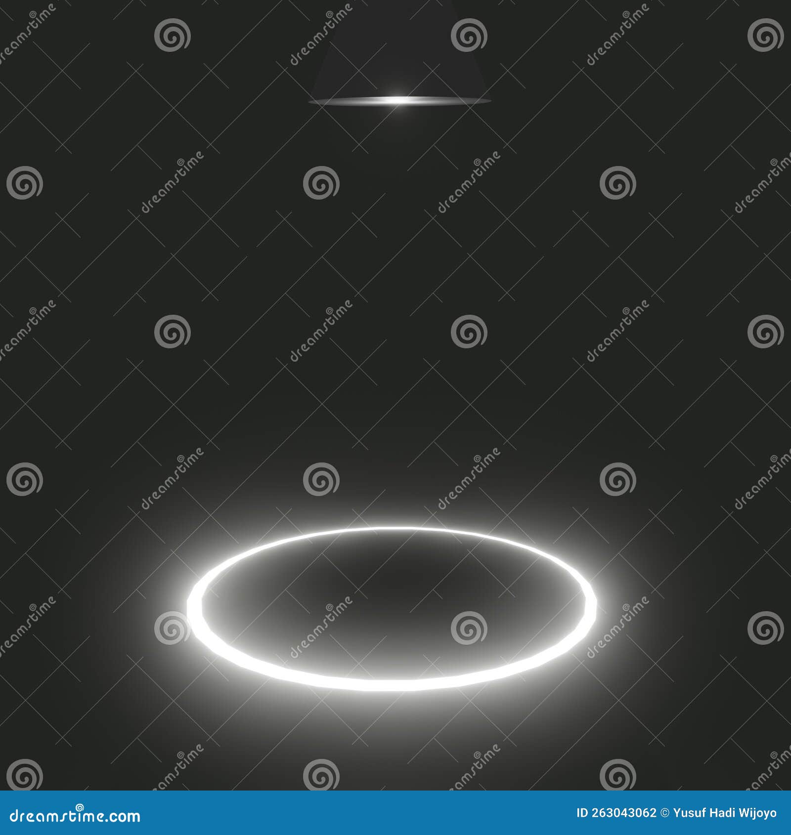 Stage with Ring Light on the Floor Stock Illustration - Illustration of ...