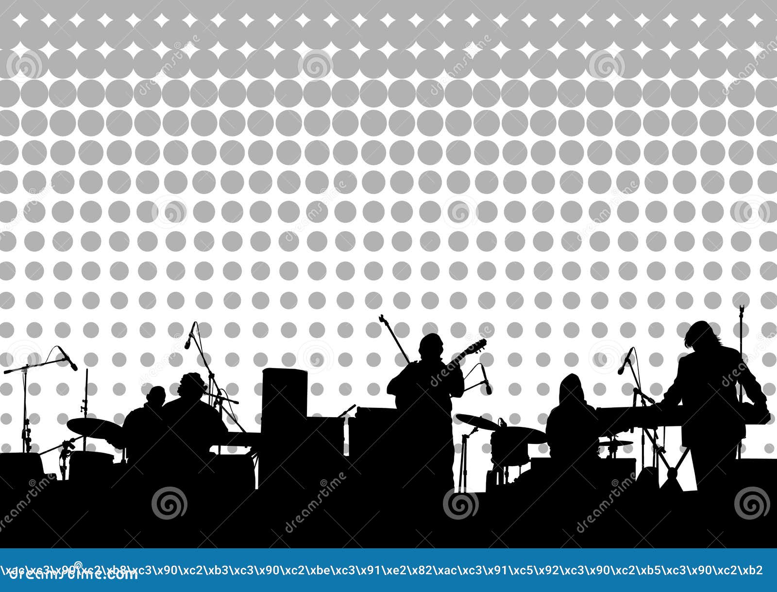 Stage rock stock vector. Illustration of instrument, singing - 14806514