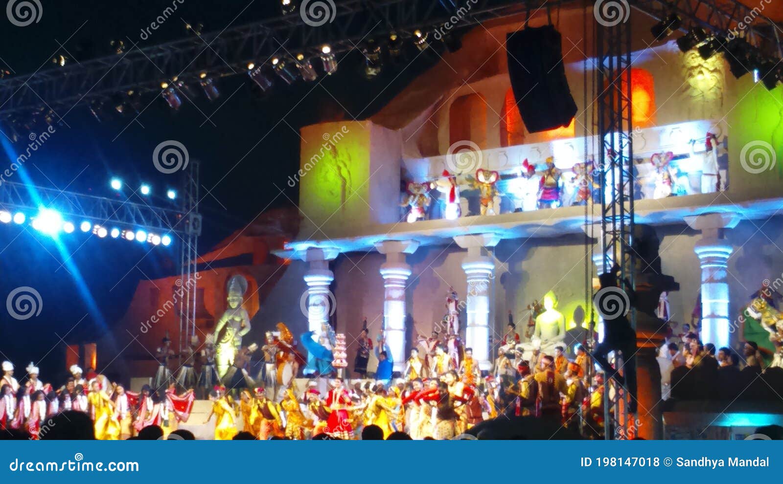 A stage show in progress editorial stock photo. Image of night - 198147018