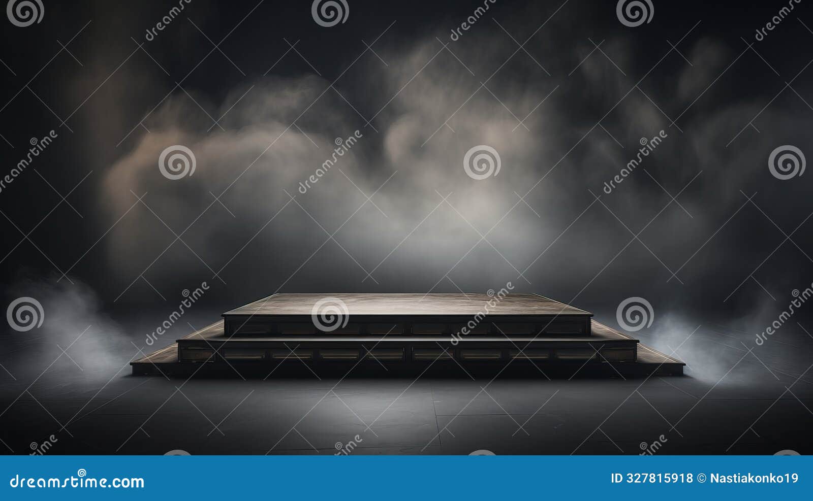 A Stage with Smoke Coming Out of it Stock Photo - Image of captivating ...