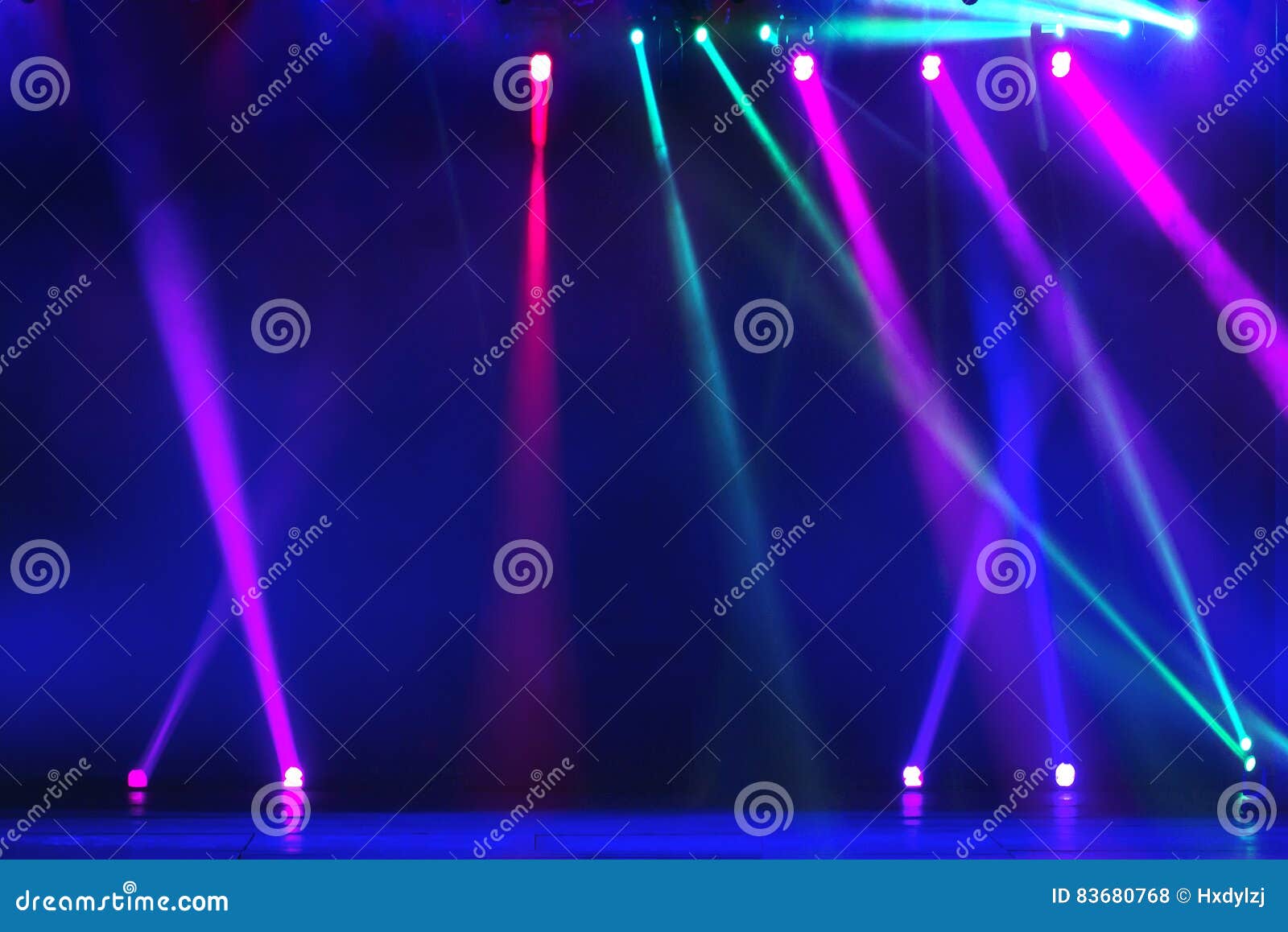 Stage Spotlight with Laser Rays in the Concert Stock Photo - Image of ...