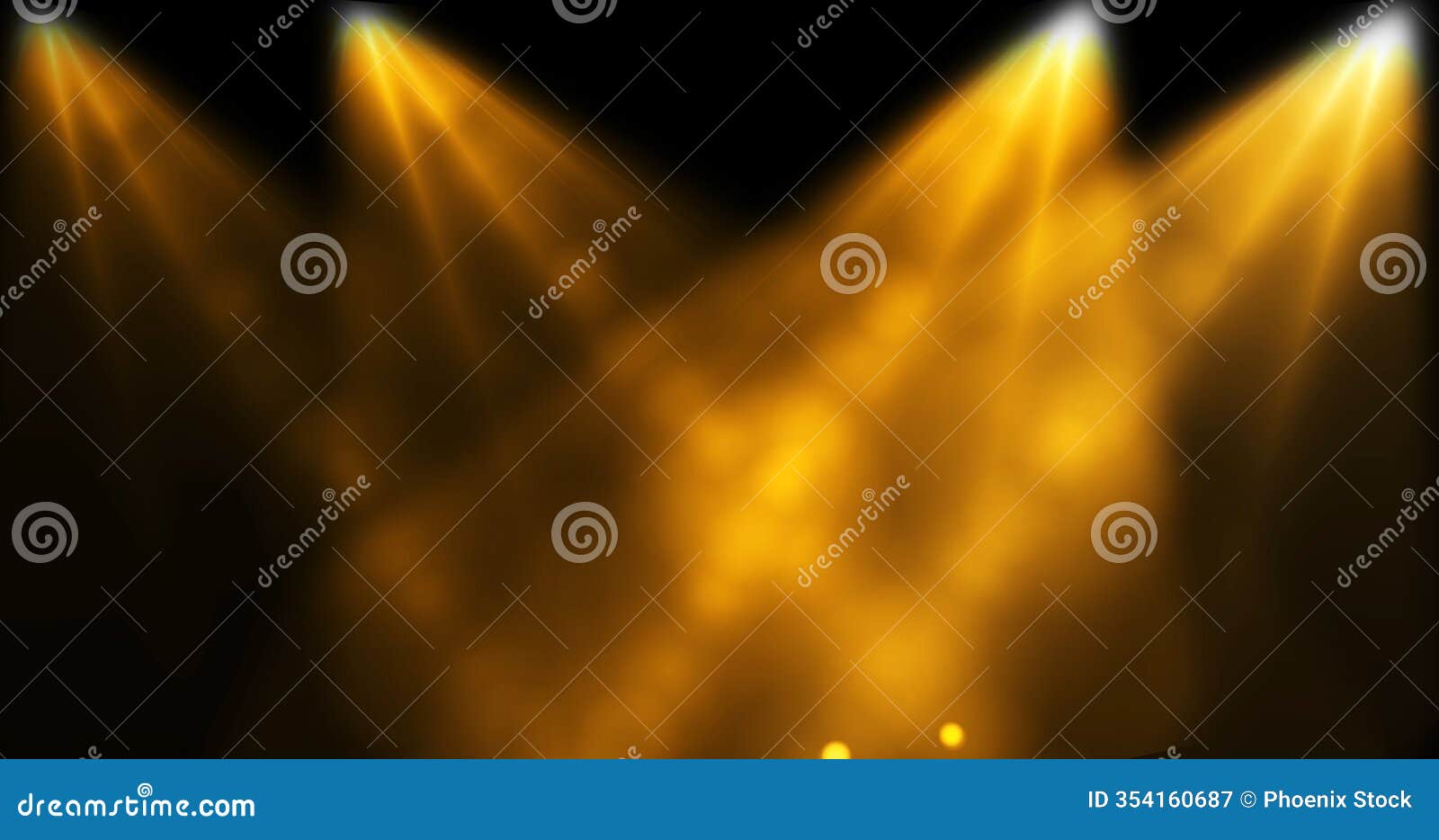 Stage Spotlight Moving Loopable Overlay Template. Stock Image - Image ...