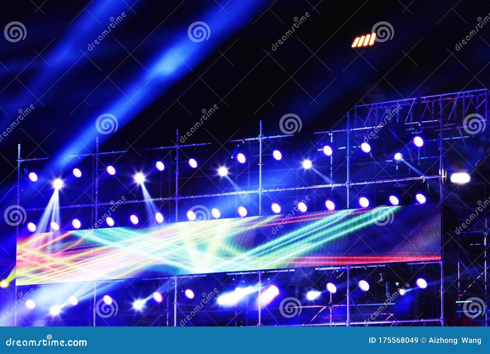 The stage spotlight stock image. Image of event, music - 175568049