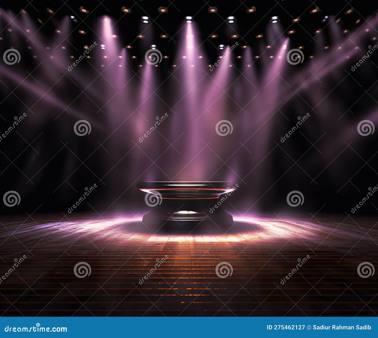 Stage Spotlight with Stage Podium Scene, Stage Spotlight on a Stage ...