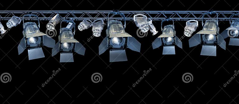 Stage spotlight rack stock photo. Image of opening, lightbeam - 18118074