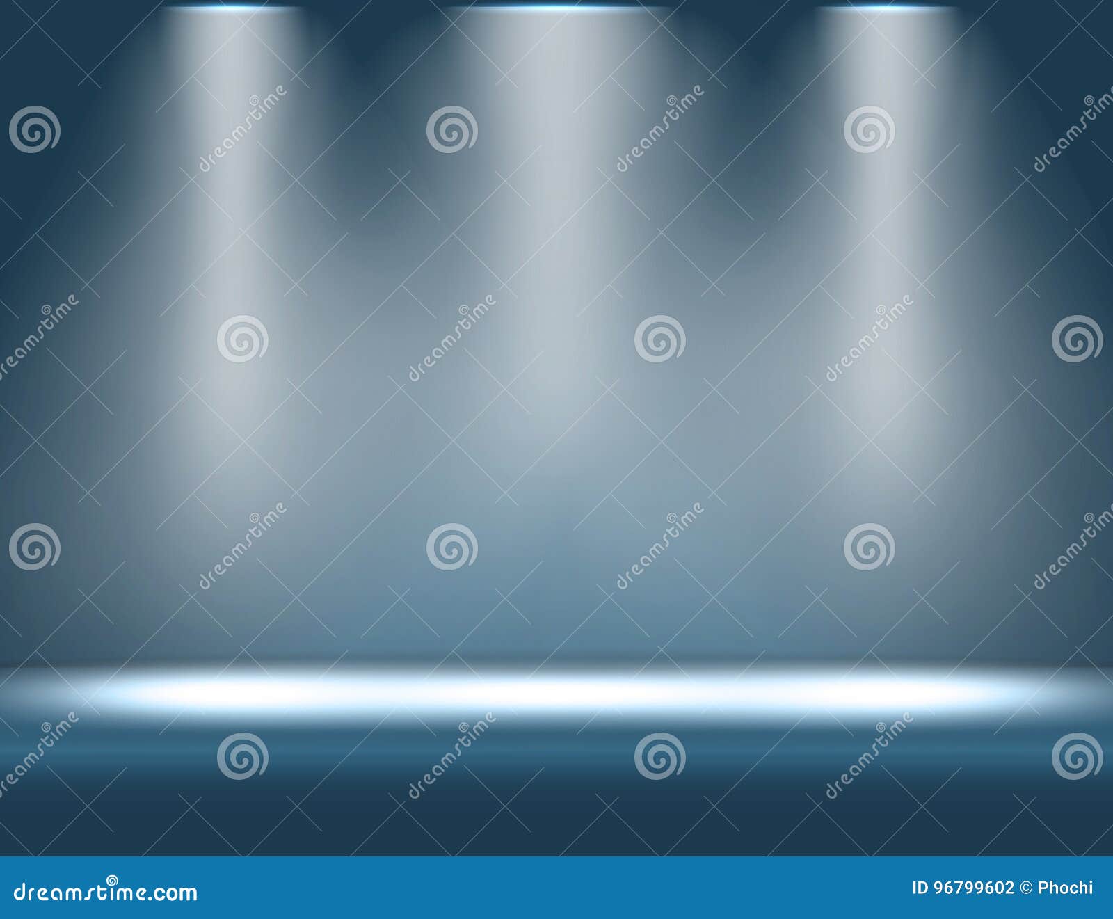 Stage with Spotlight Shining from Above Vector Stock Vector ...